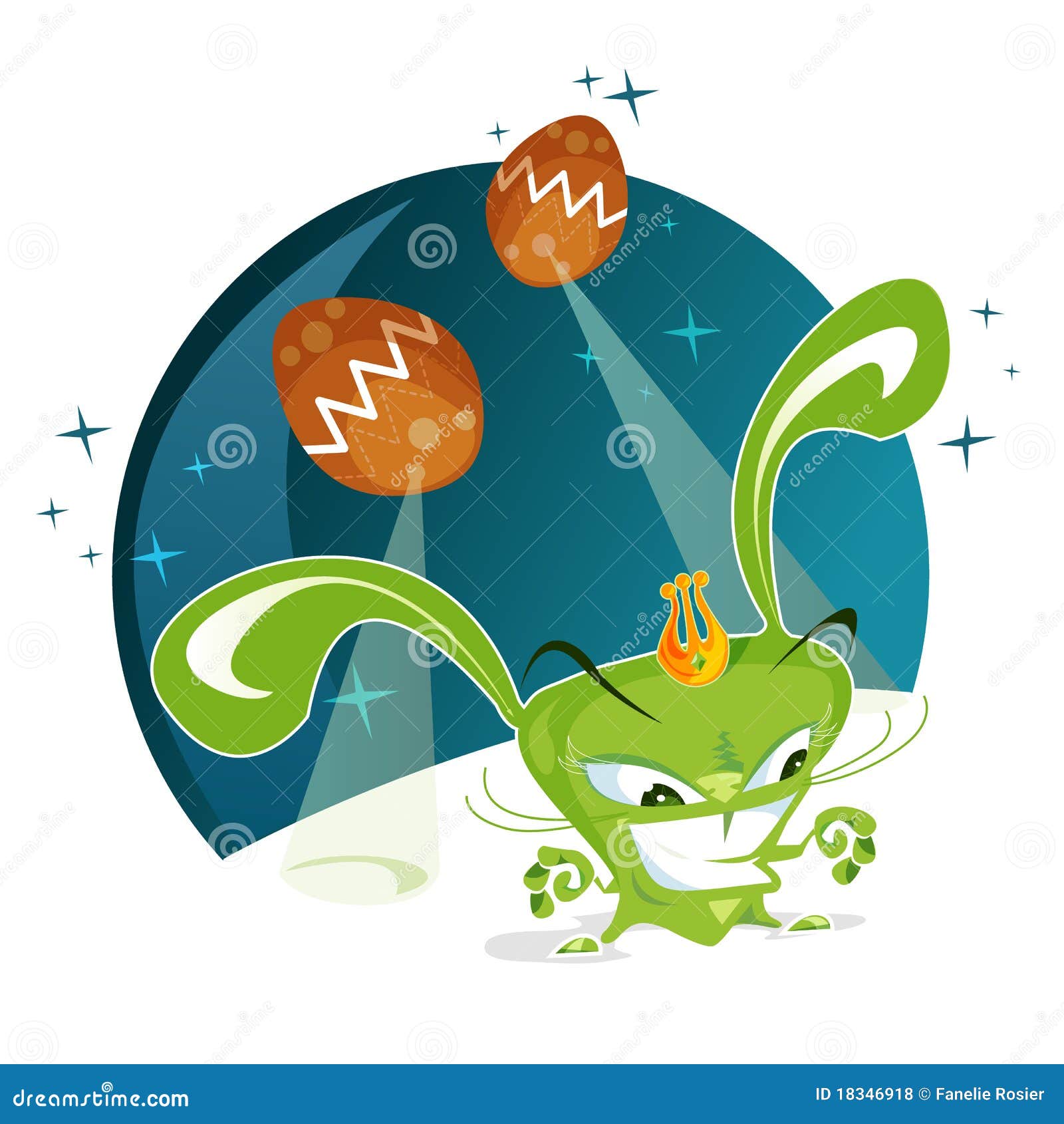 Alien bunny vector stock vector. Illustration of fantasy - 18346918