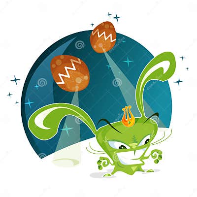 Alien bunny vector stock vector. Illustration of fantasy - 18346918