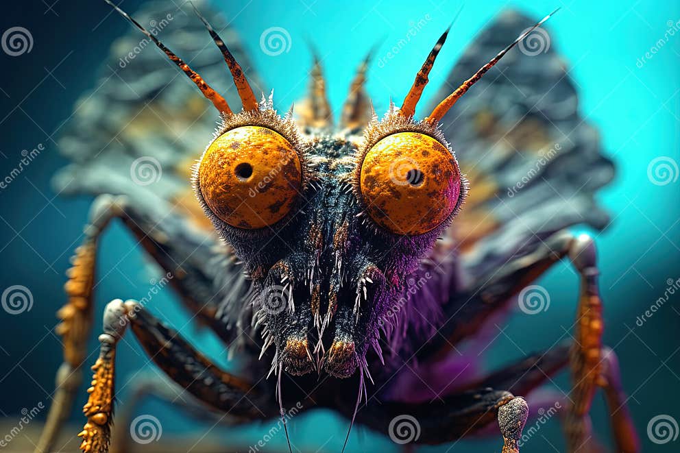 Alien Butterfly from Outer Space Looking at the Camera. Cute Alien ...