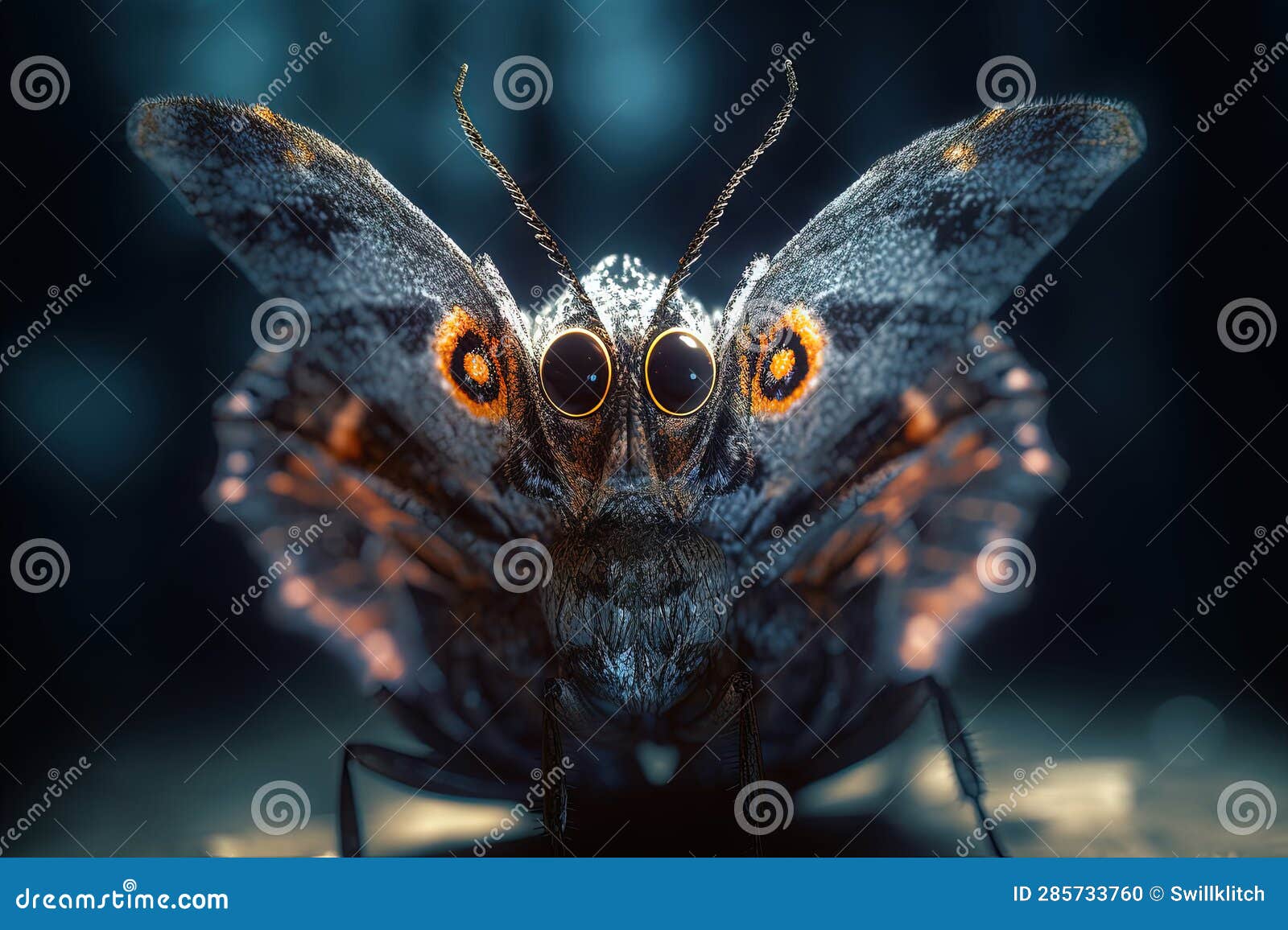 Alien Butterfly from Outer Space Looking at the Camera. Cute Alien ...