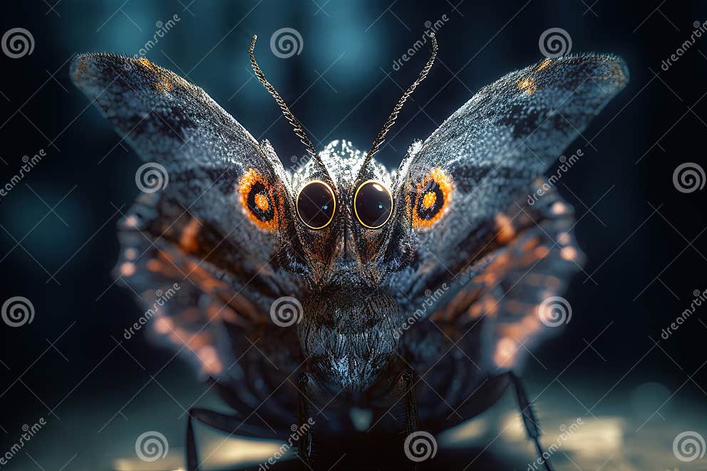 Alien Butterfly from Outer Space Looking at the Camera. Cute Alien ...