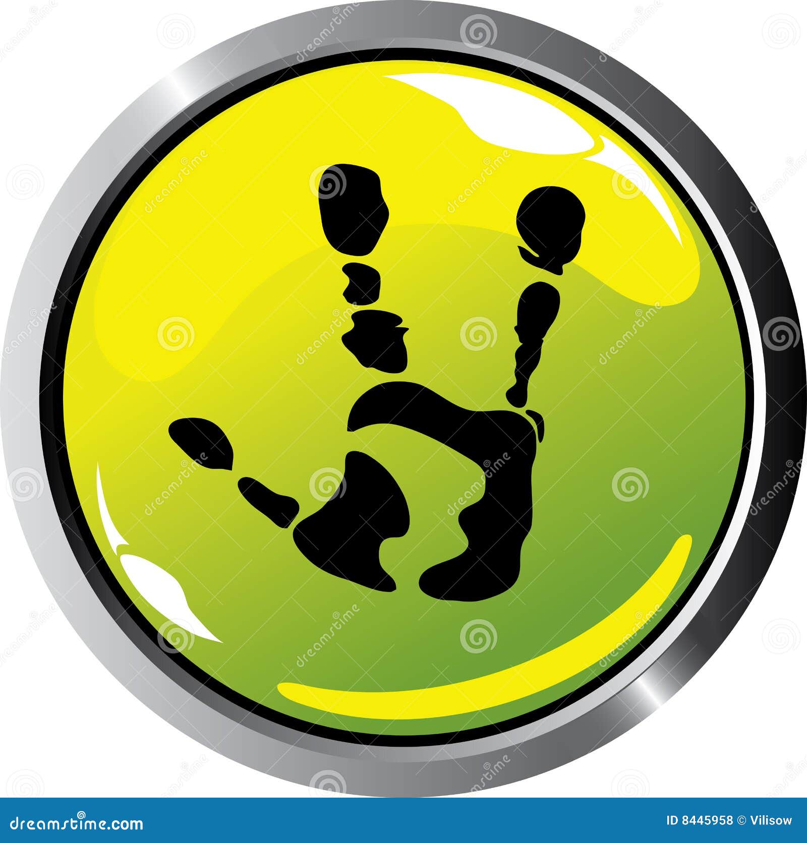 Alien button stock vector. Illustration of symbol, visitor - 8445958