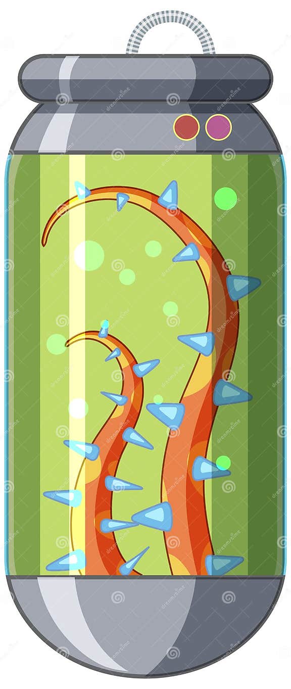 Alien Capsule Outer Space Objects on White Background Stock Vector ...