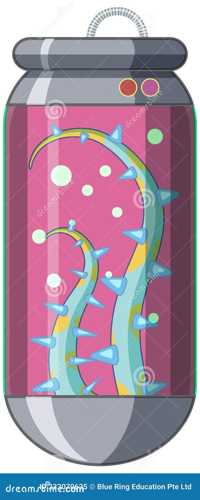 Alien Capsule Outer Space Objects on White Background Stock Vector ...