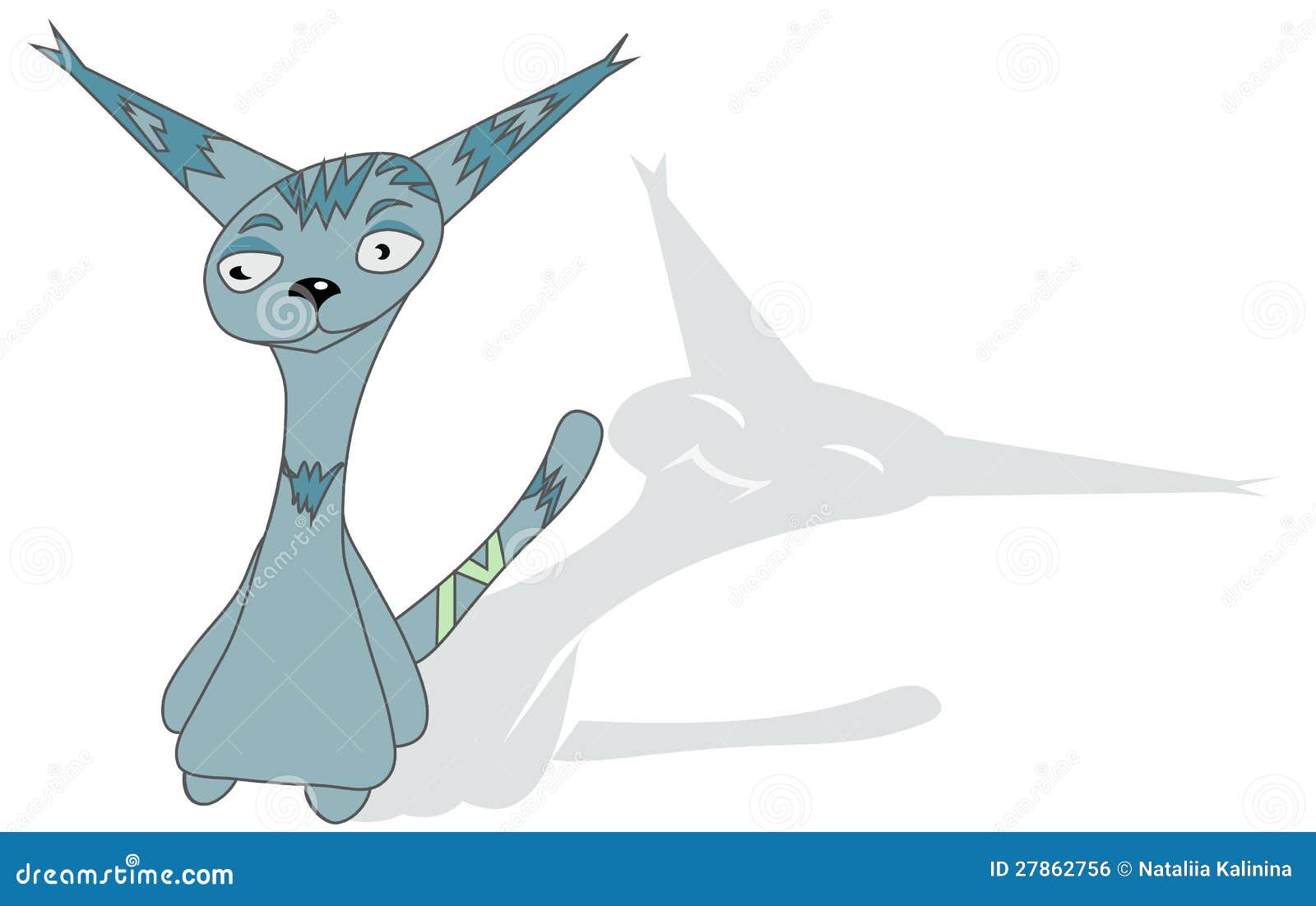 Alien cat stock vector. Illustration of design, anime - 27862756