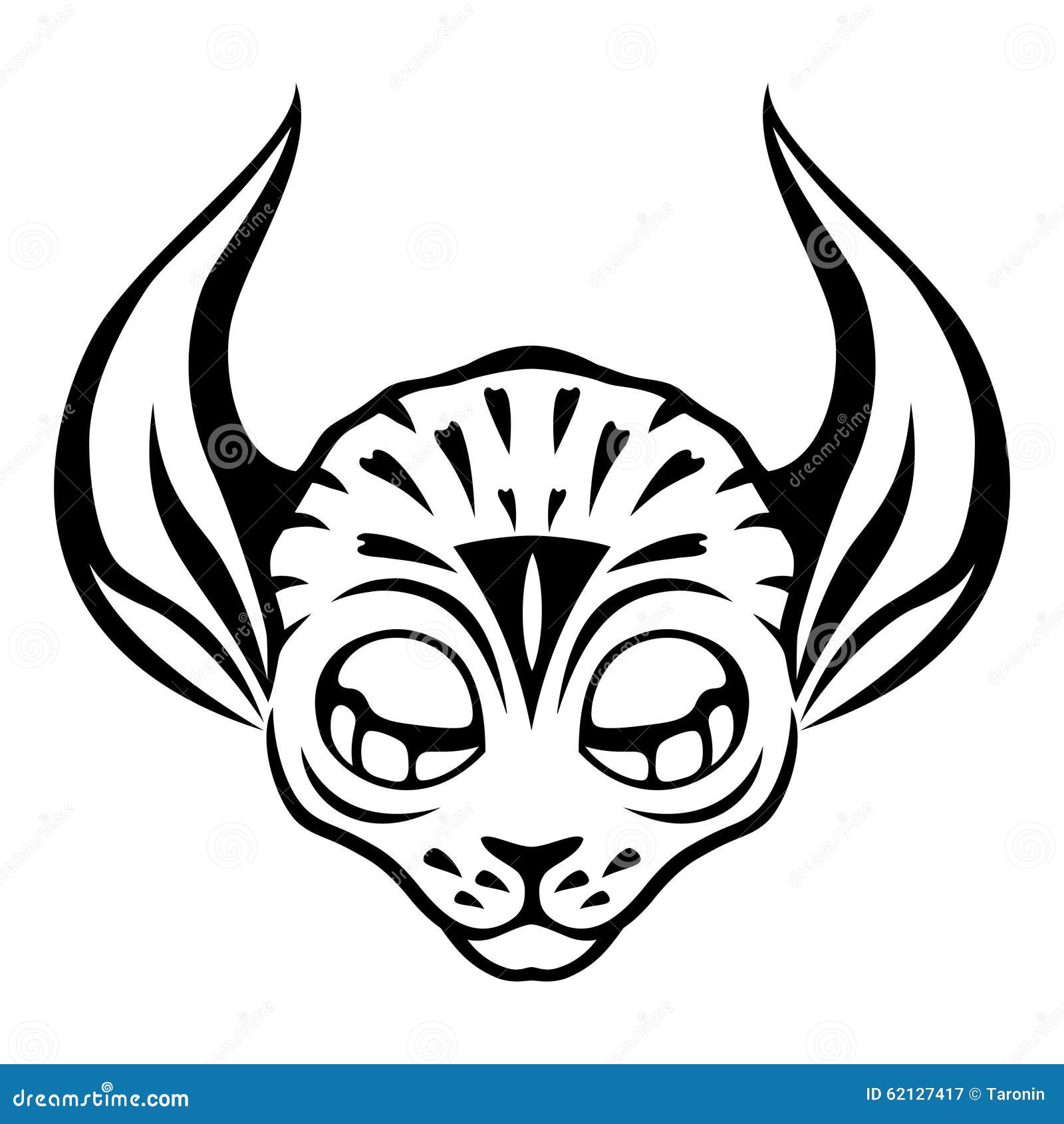 Alien cat sign. stock vector. Illustration of wildlife - 62127417