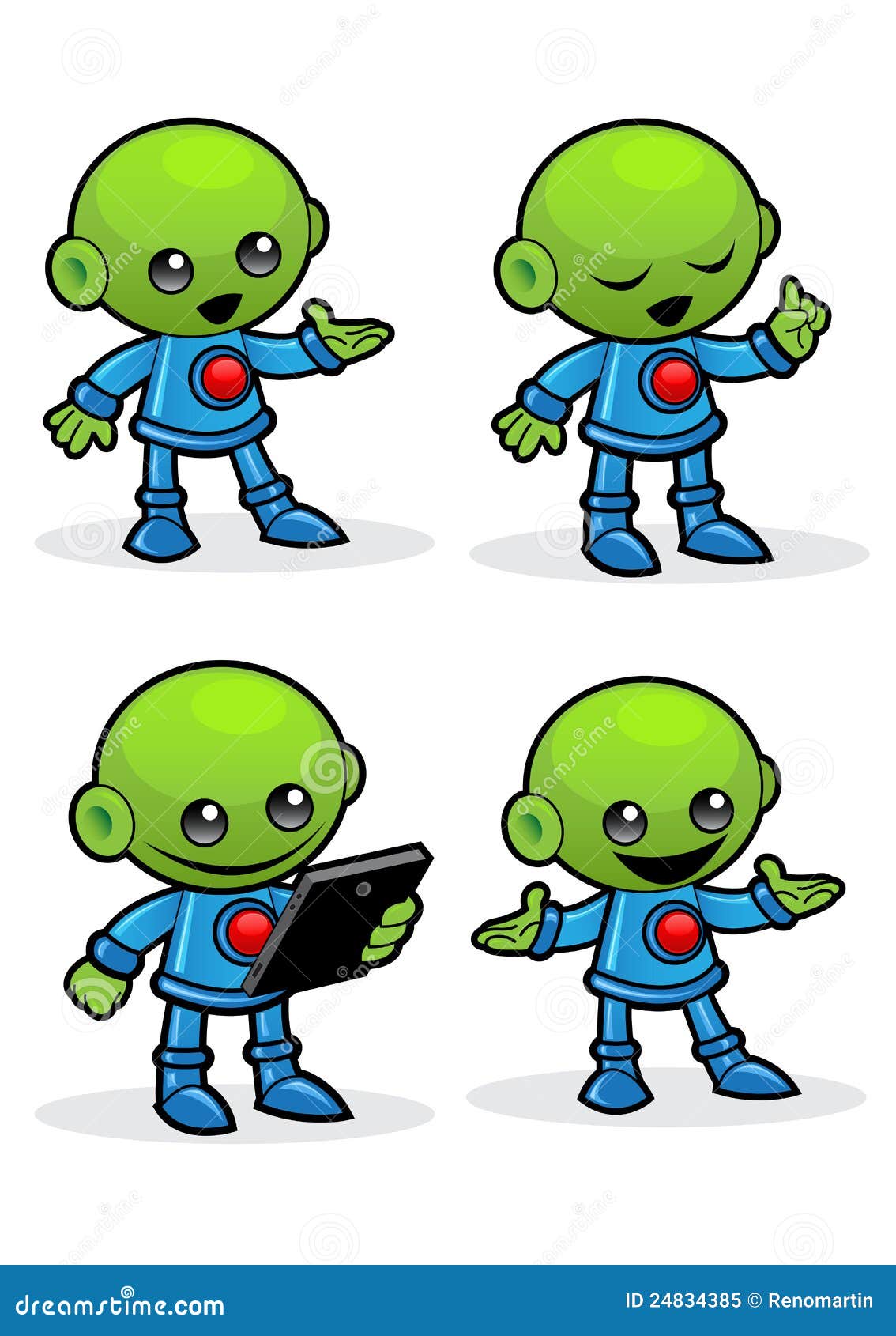 Alien Character Illustration Royalty-Free Cartoon | CartoonDealer.com ...