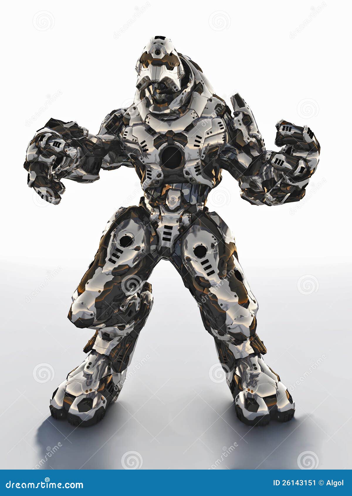 Alien Combat Droid stock illustration. Illustration of shadow - 26143151