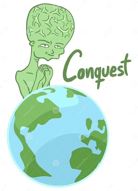Alien conquest stock vector. Illustration of extraterrestrial - 36471844