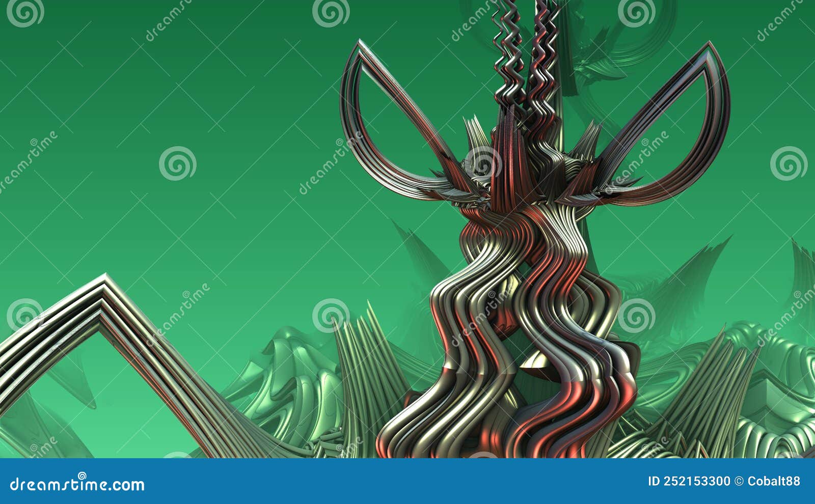 Alien Construction and Structures, Abstract Fantastic Shapes of Ancient ...