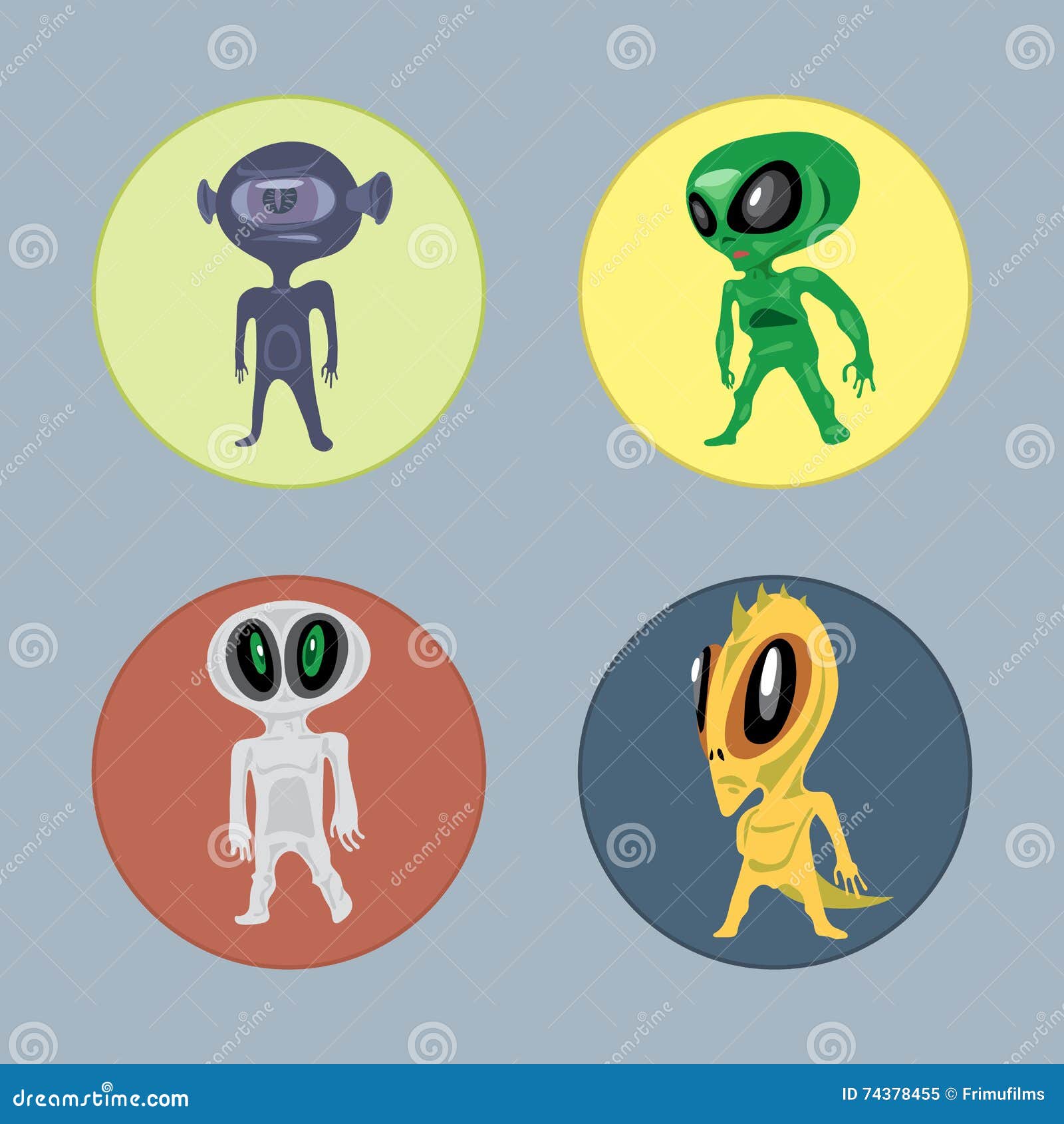 Alien Creatures Royalty-Free Cartoon | CartoonDealer.com #55572728