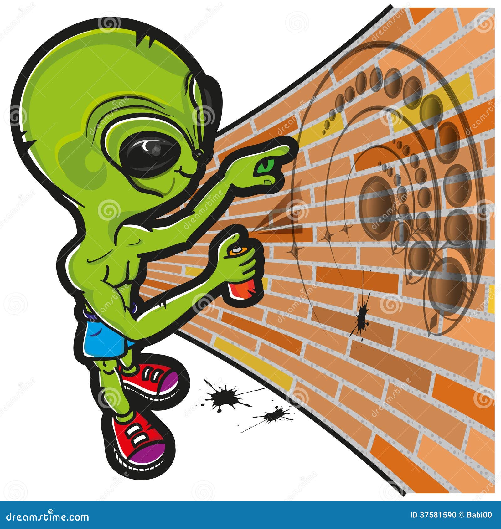 Alien and crop circle stock vector. Illustration of futuristic - 37581590
