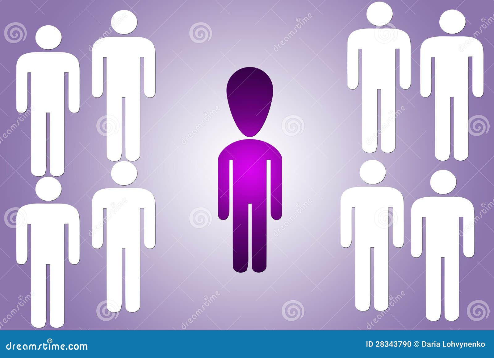 Alien in the Crowd stock photo. Image of society, crowd - 28343790