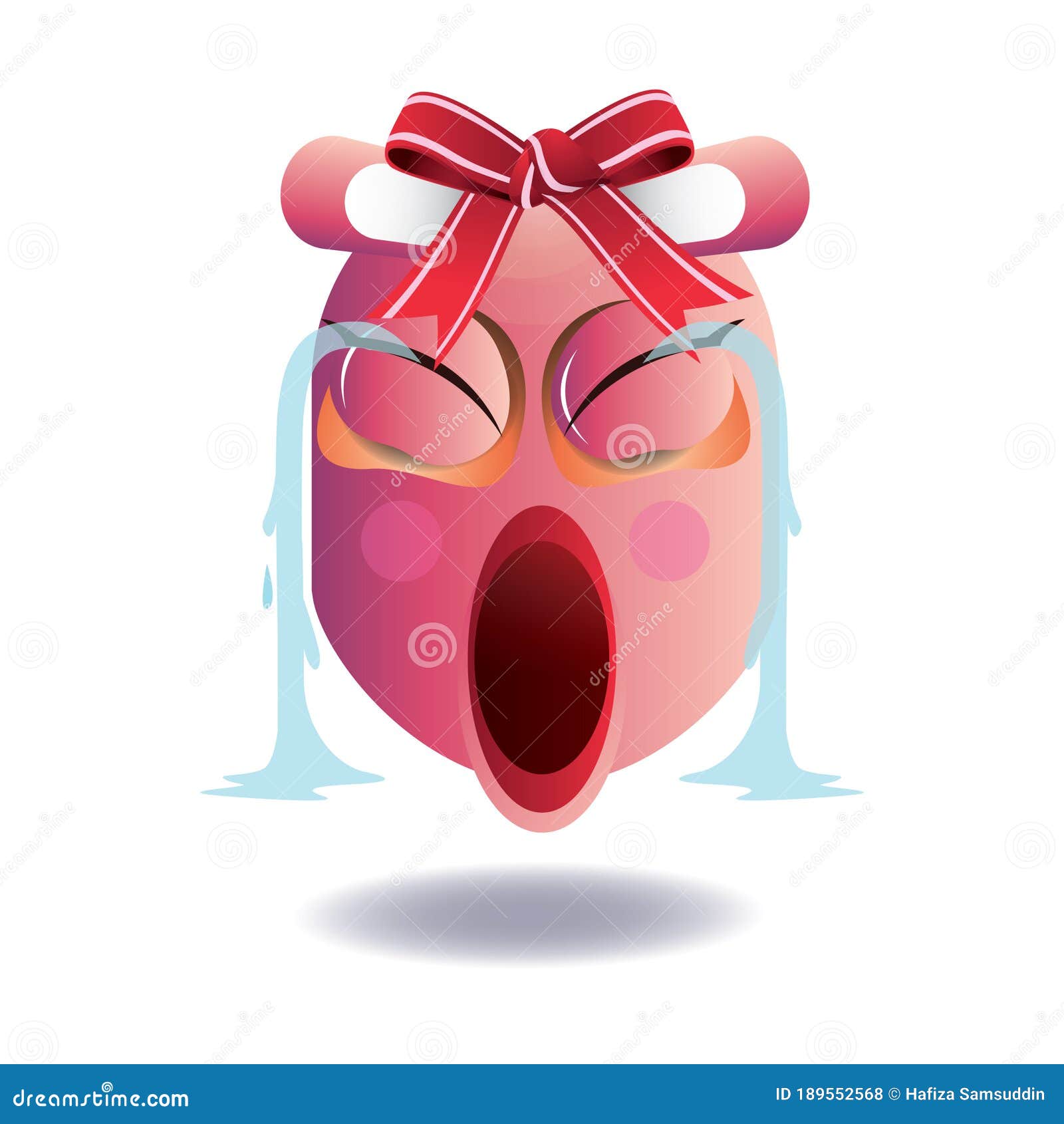 Alien Crying. Vector Illustration Decorative Design Stock Vector ...