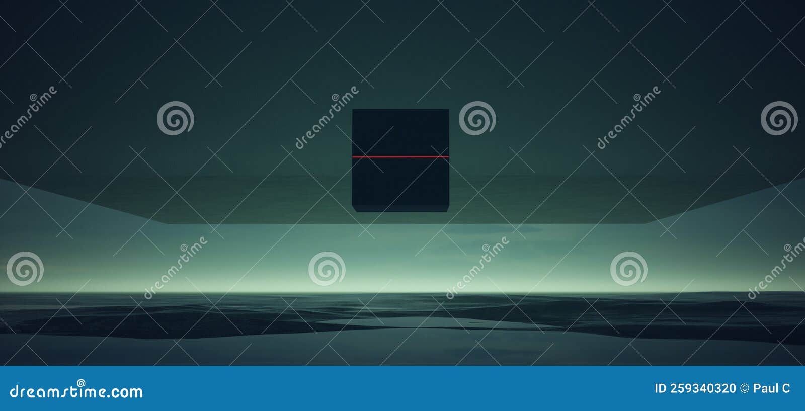 Alien Cube Probe Droid AI Robot Black Red Sci Fi Horror Extra ...