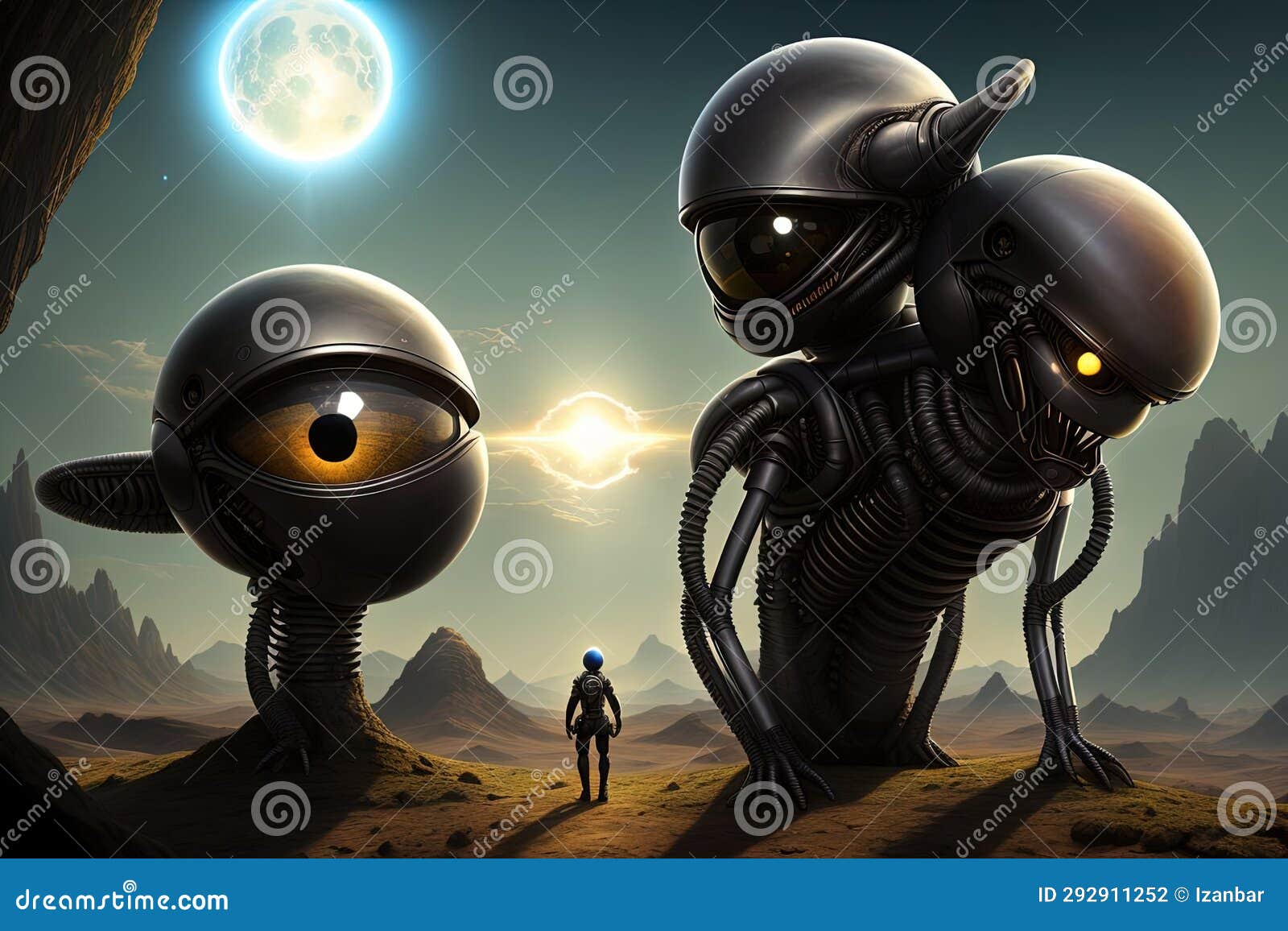 Alien Cyclops, Its Single Eye Radiating an Otherworldly Glow, AI ...