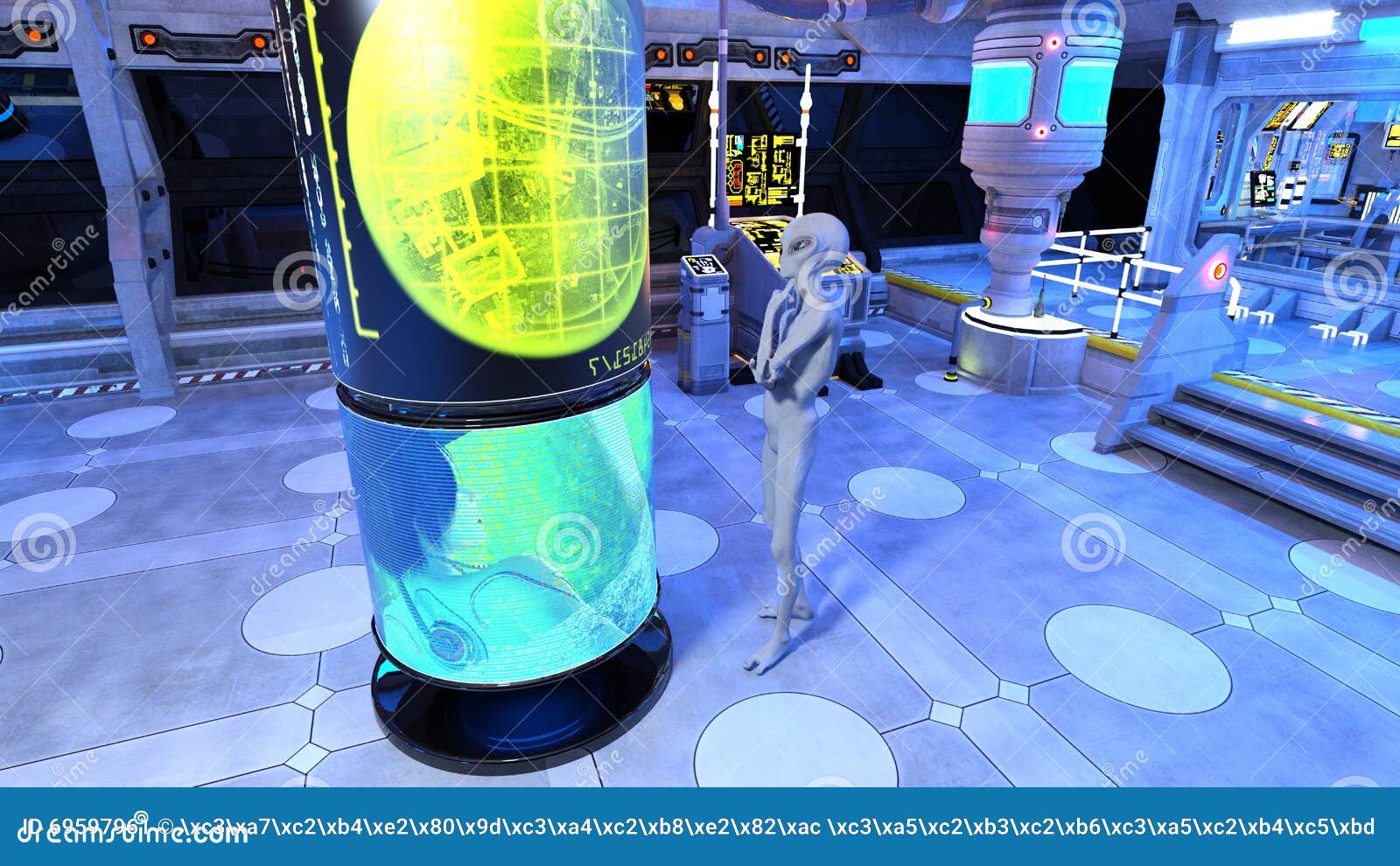 Alien stock image. Image of display, outer, room, spaceship - 69597961