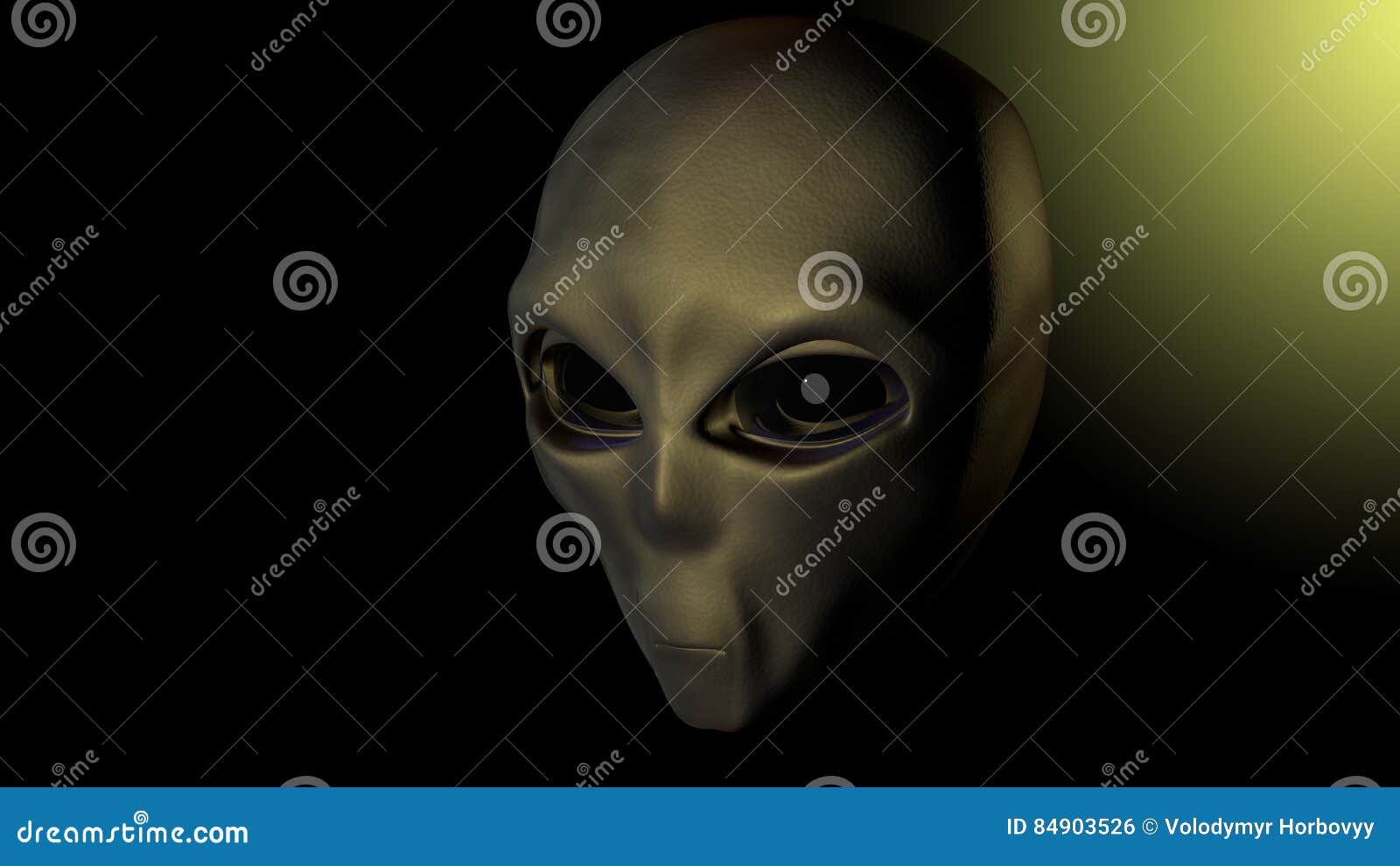 Alien 3d render stock illustration. Illustration of invaders - 84903526
