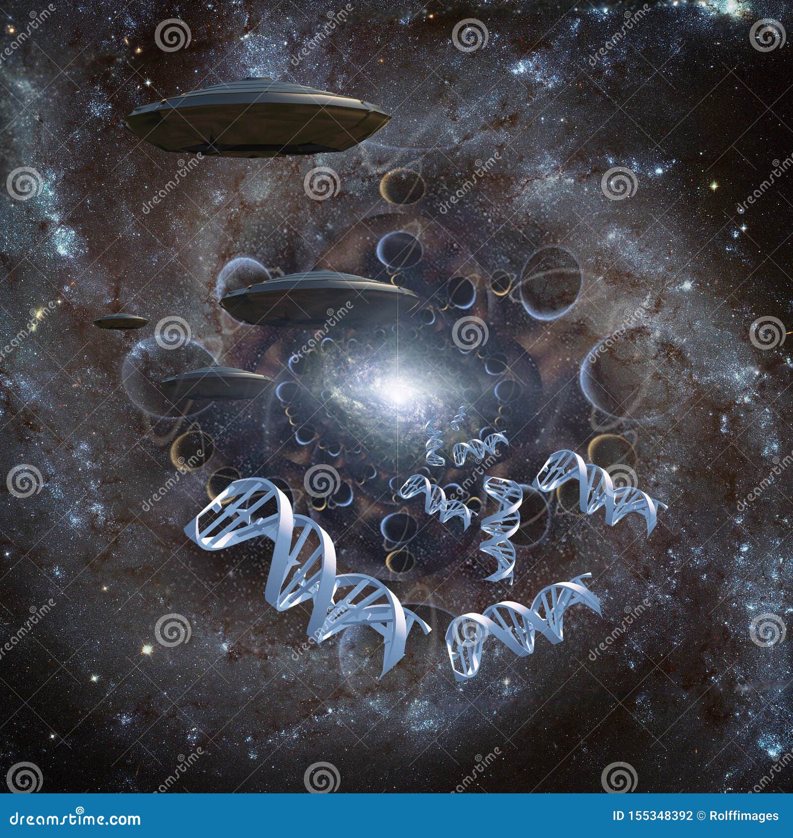 Alien DNA stock illustration. Illustration of concept - 155348392