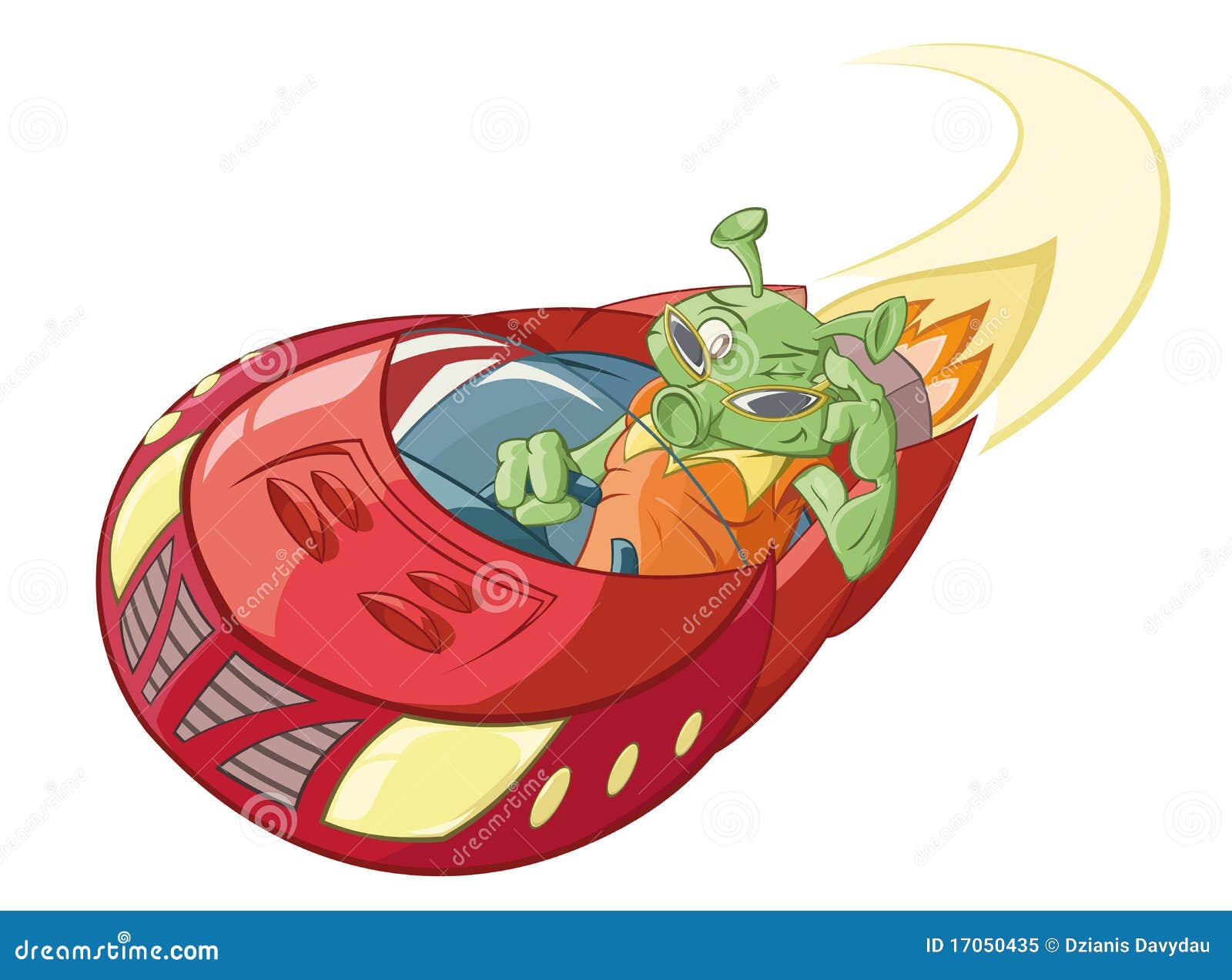 The alien driver stock vector. Illustration of modern - 17050435