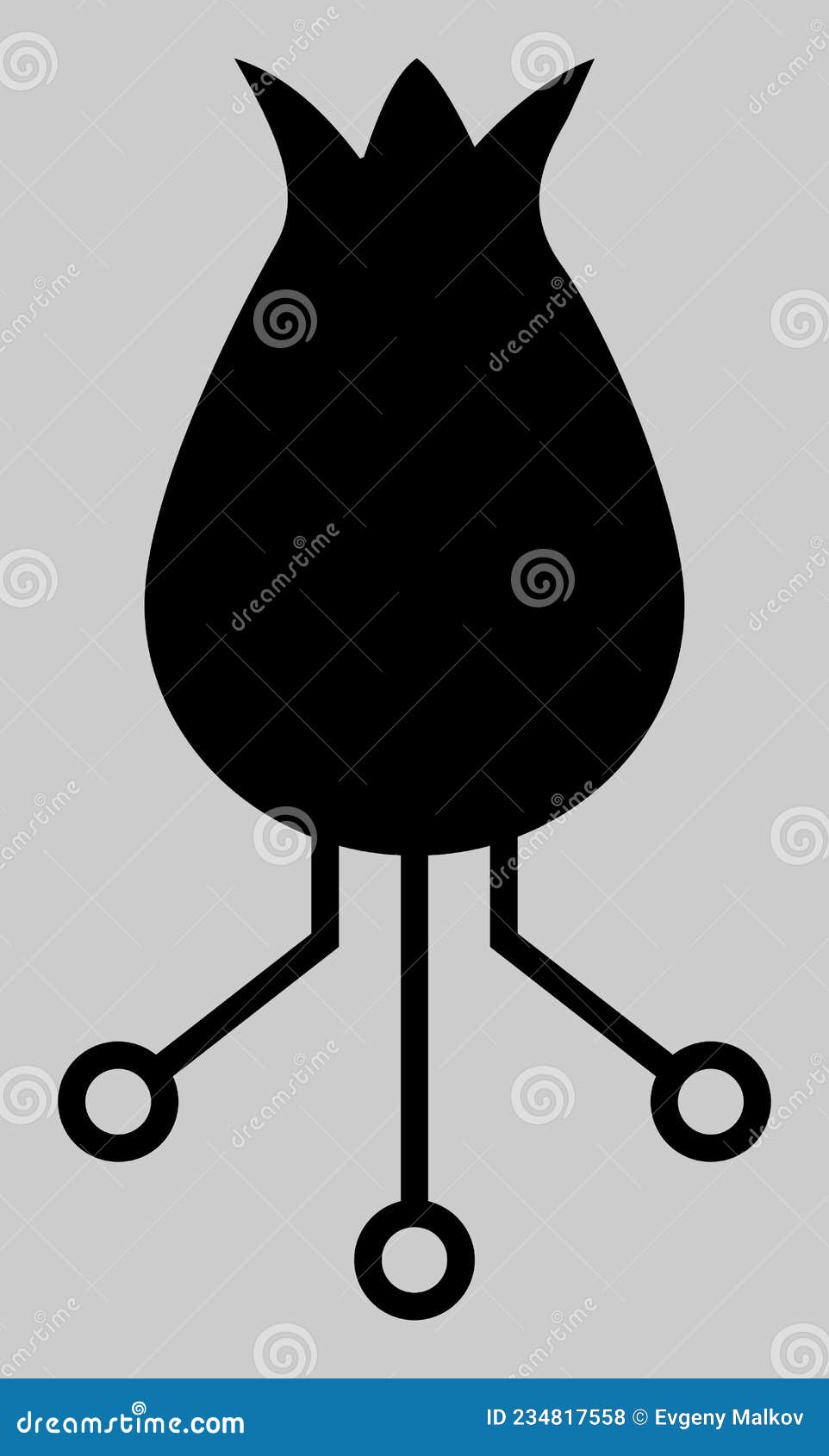 Vector Alien Egg Circuit Icon Illustration Stock Vector - Illustration ...