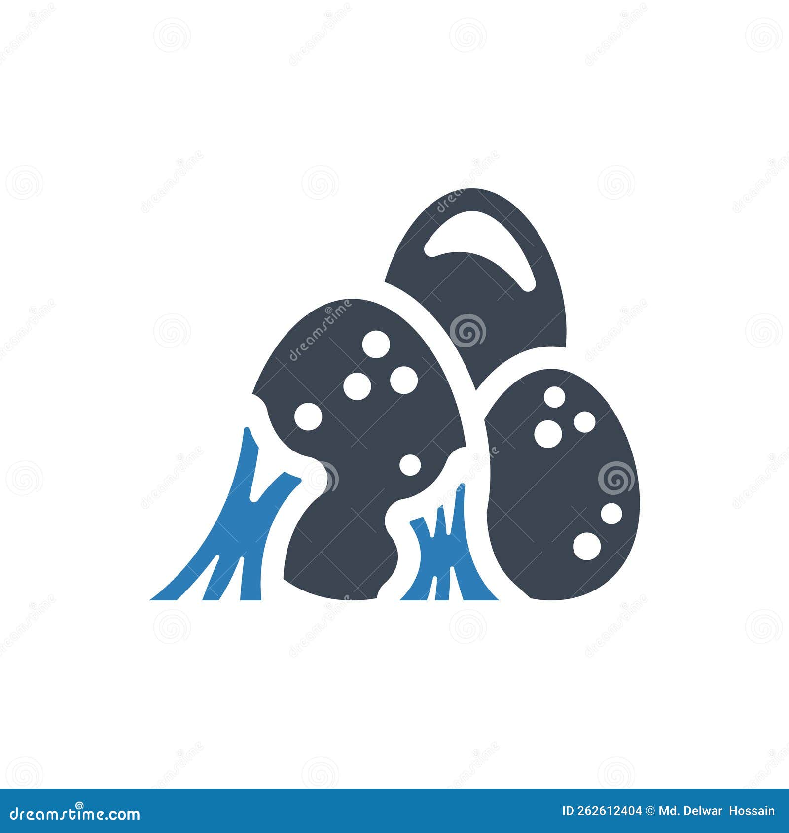 Alien egg icon stock vector. Illustration of symbol - 262612404