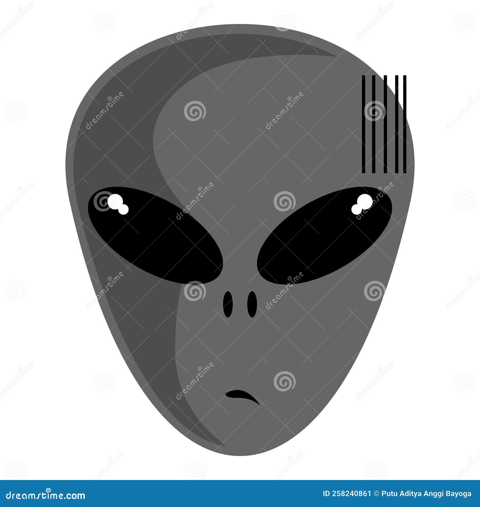 Alien Emoticon Disappointed Stock Vector - Illustration of design ...