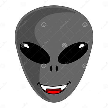 Alien emoticon laugh stock vector. Illustration of cartoon - 258240852