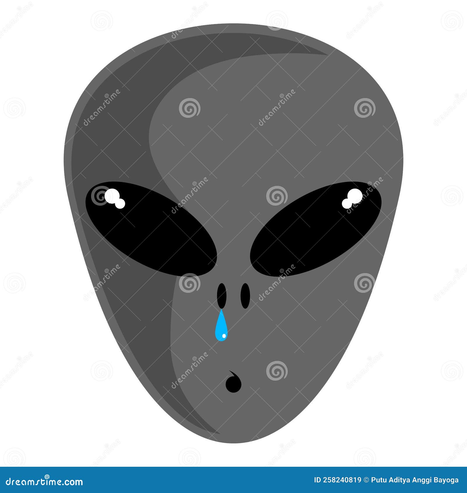 Alien emoticon have a cold stock vector. Illustration of icon - 258240819