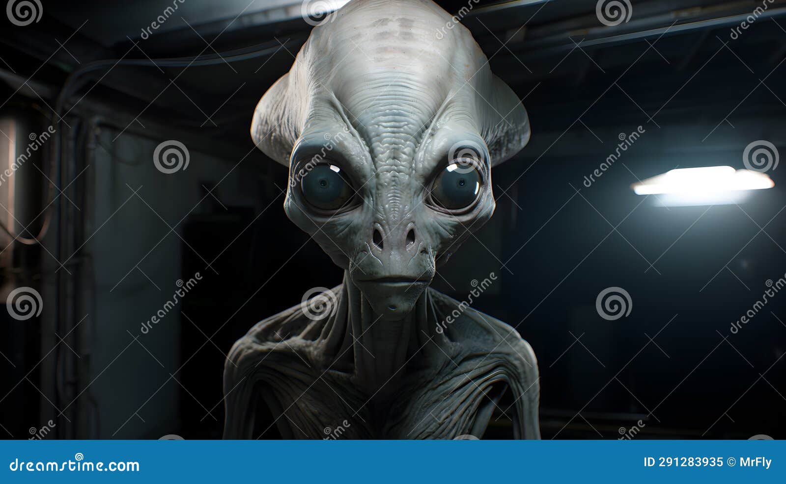 Alien Extraterrestrial Creature from Another Planet Stock Illustration ...