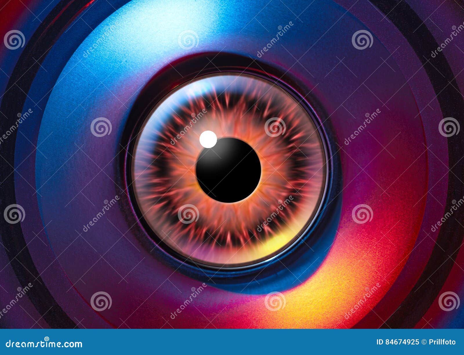 Alien eye stock illustration. Illustration of phantastic - 84674925