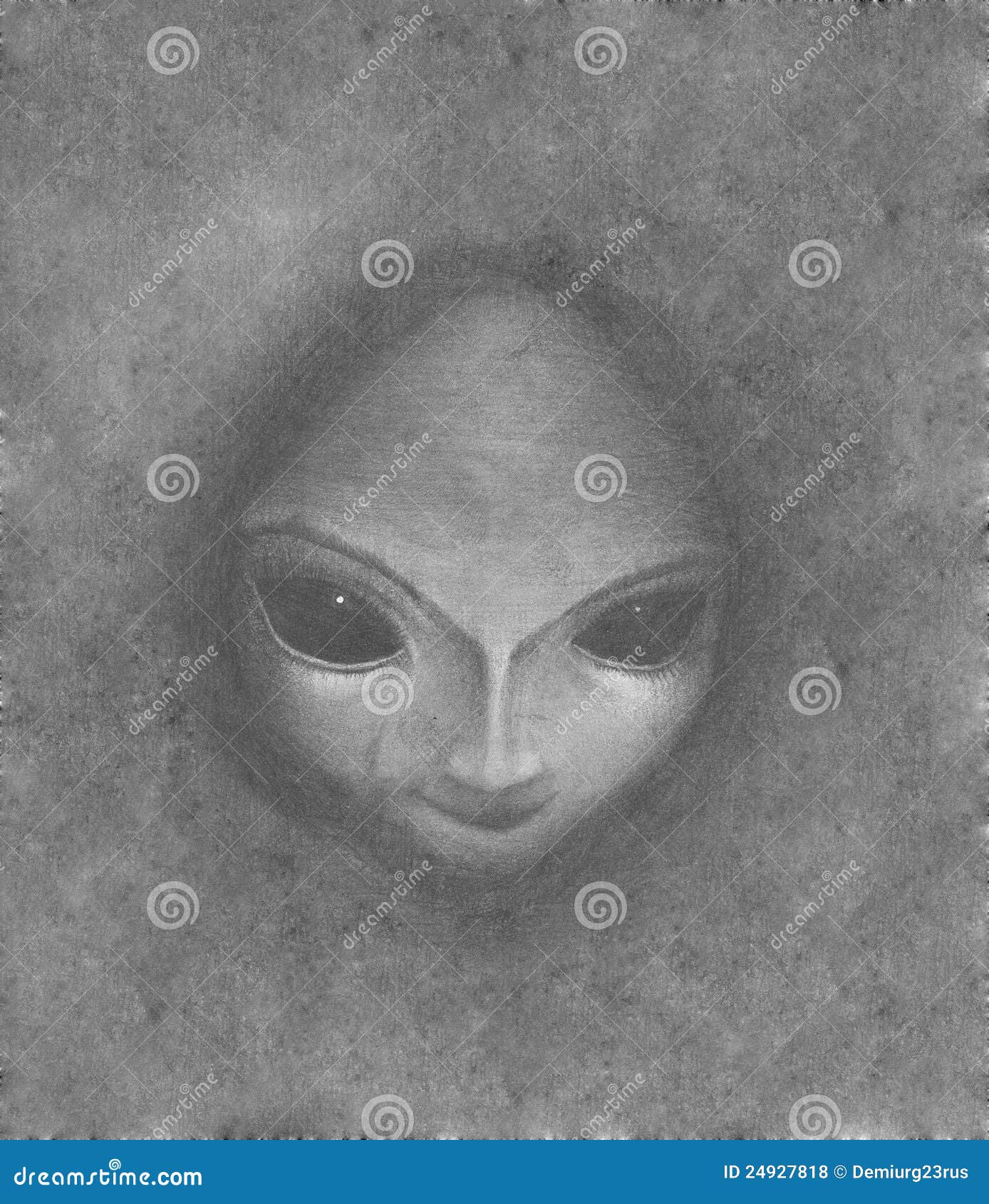 Alien face stock illustration. Illustration of martian - 24927818