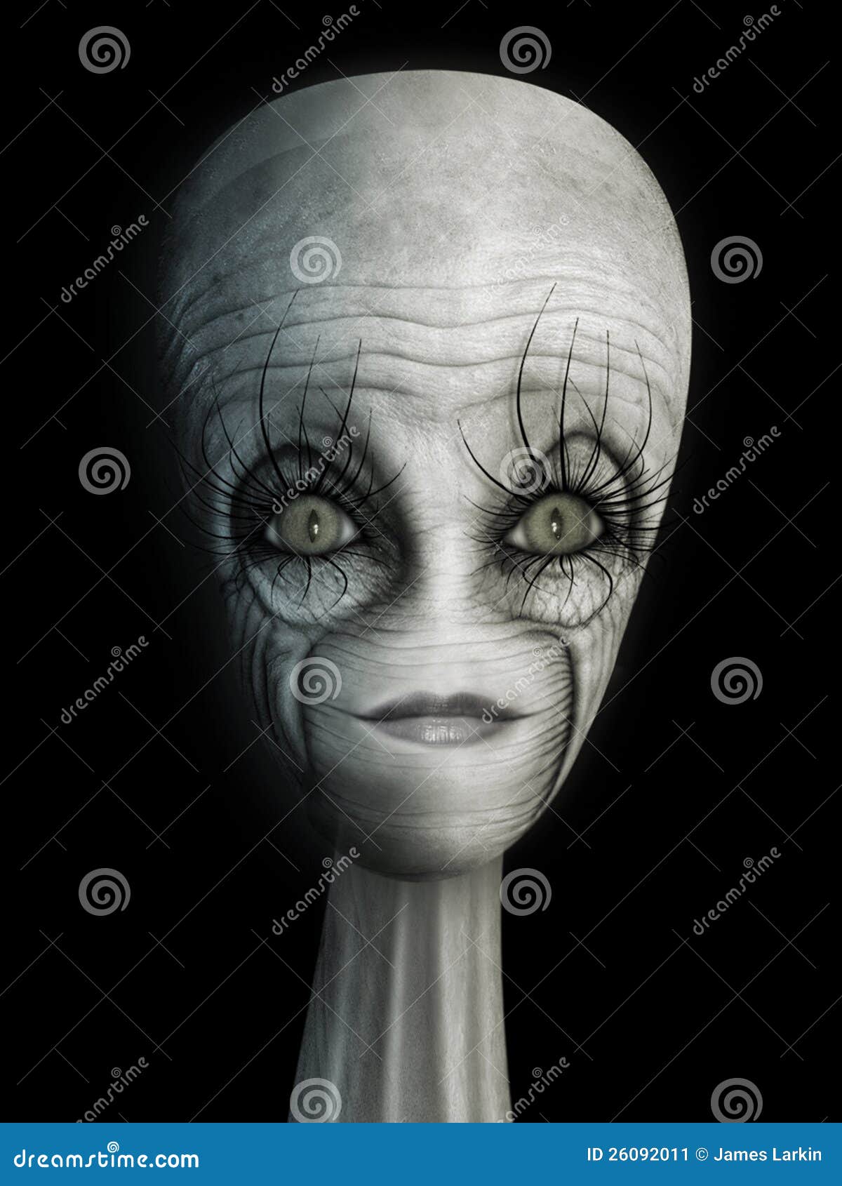 Alien Face stock illustration. Illustration of martian - 26092011