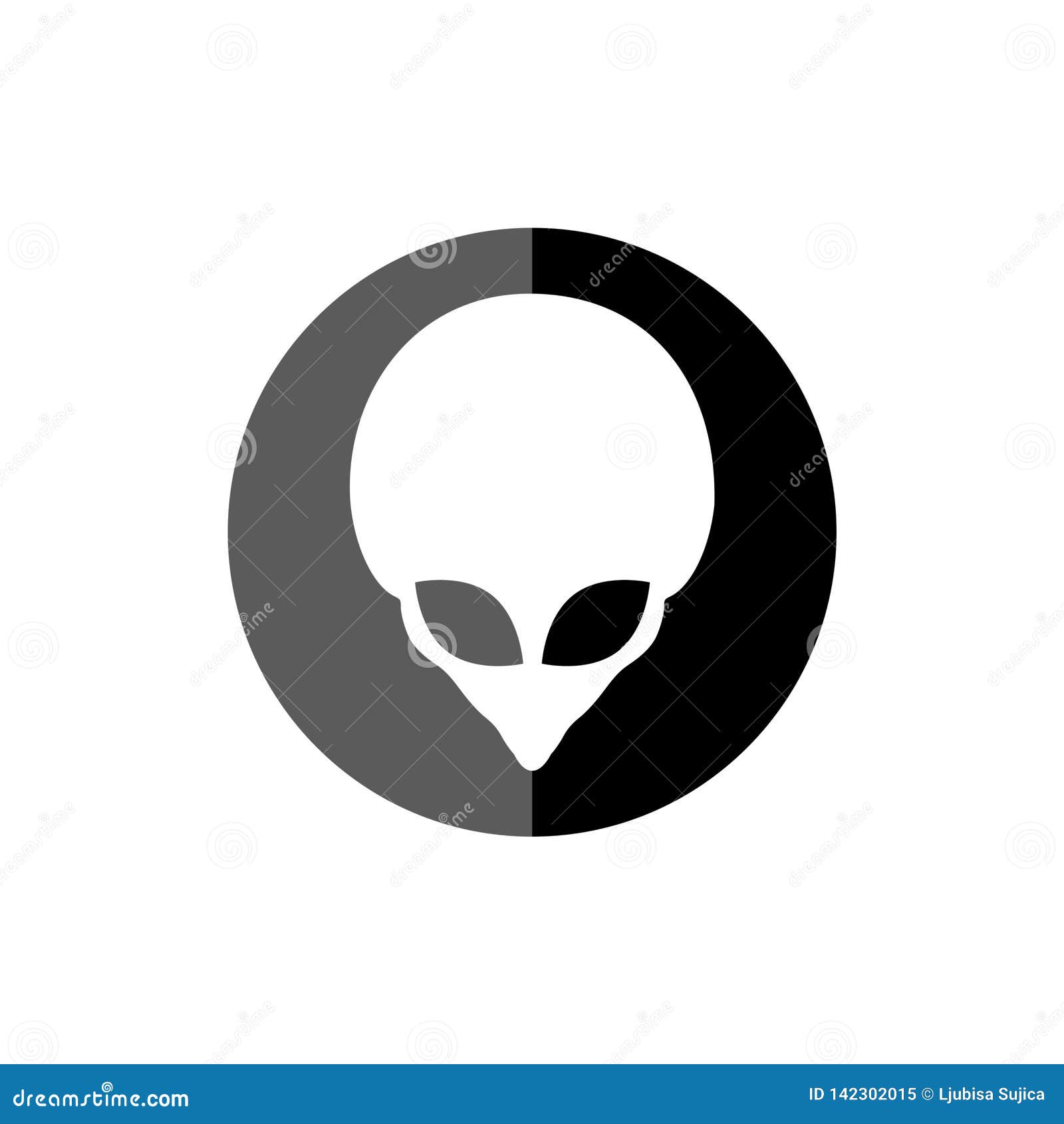 Alien Face, Alien Head Icon, Simple Vector Icon Stock Vector ...
