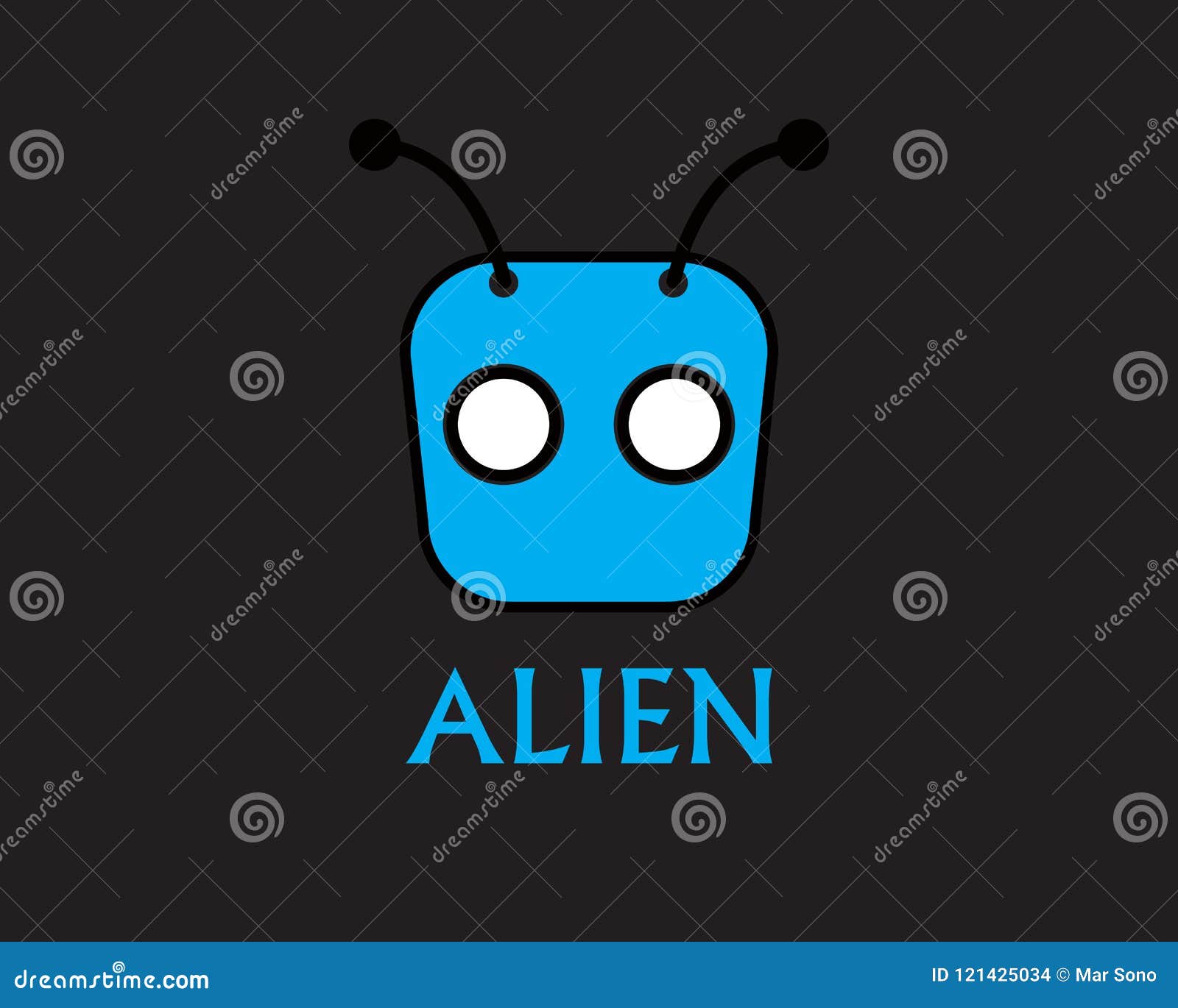 Alien Face Icon Vector Logo and Symbols Template App Stock Vector ...