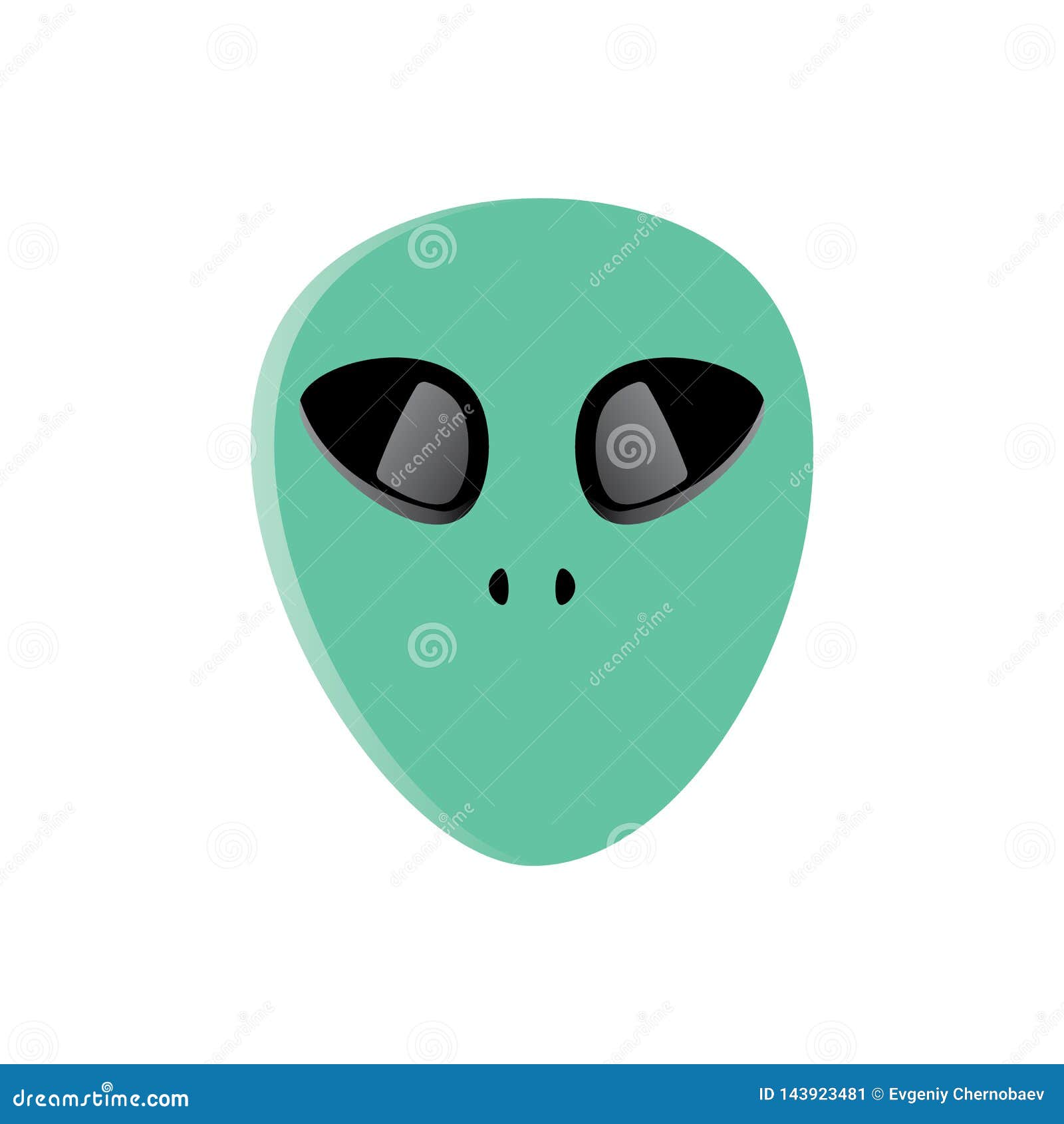 Alien Face with Large Eyes. Extraterrestrial Humanoid Head Vector ... Alien Face with Large Eyes. Extraterrestrial Humanoid Head Vector ...