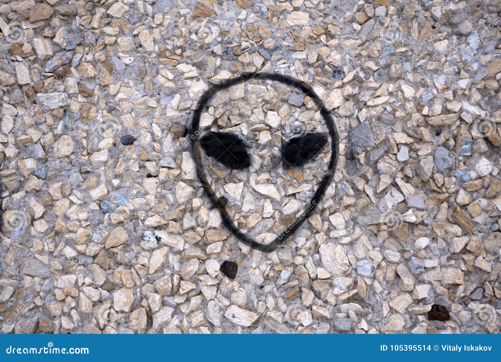 Alien Face on the Wall of a UFO Stock Photo - Image of incredible ...