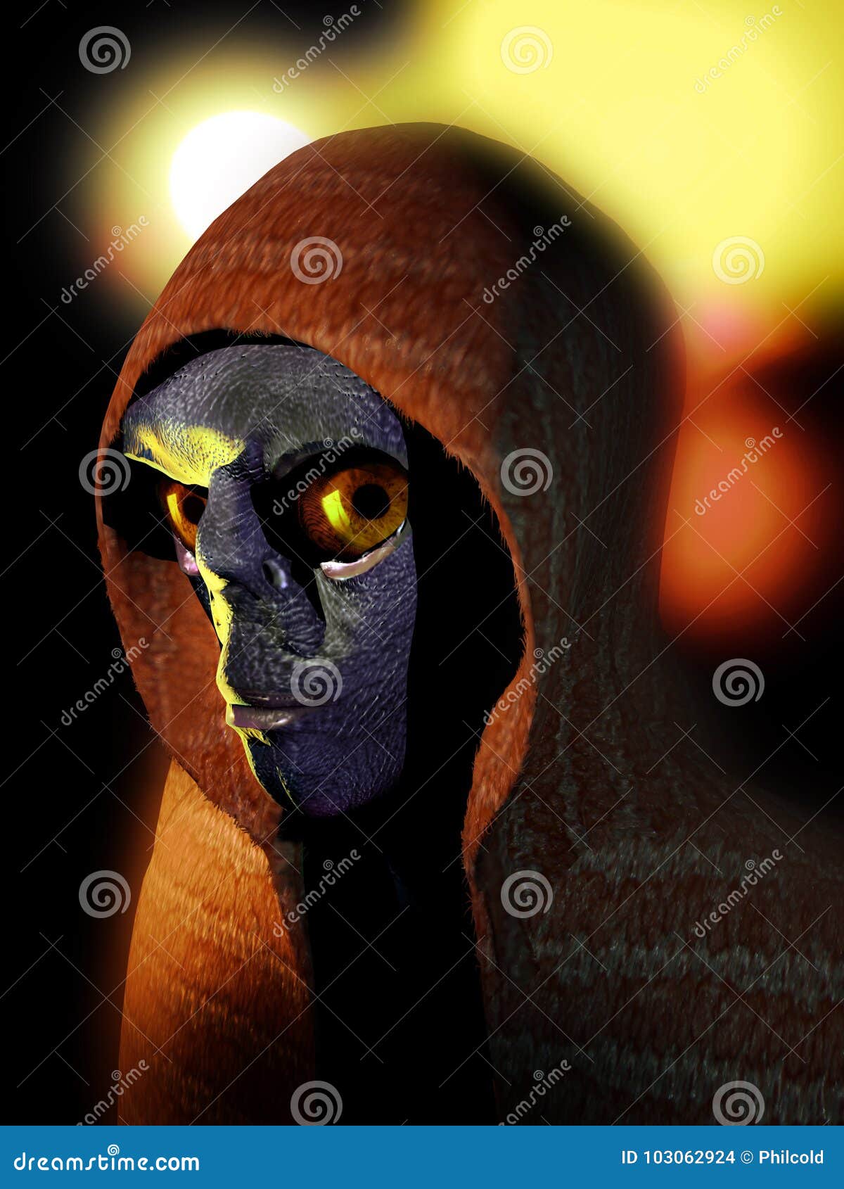 Alien faces 2 stock illustration. Illustration of eyes - 103062924