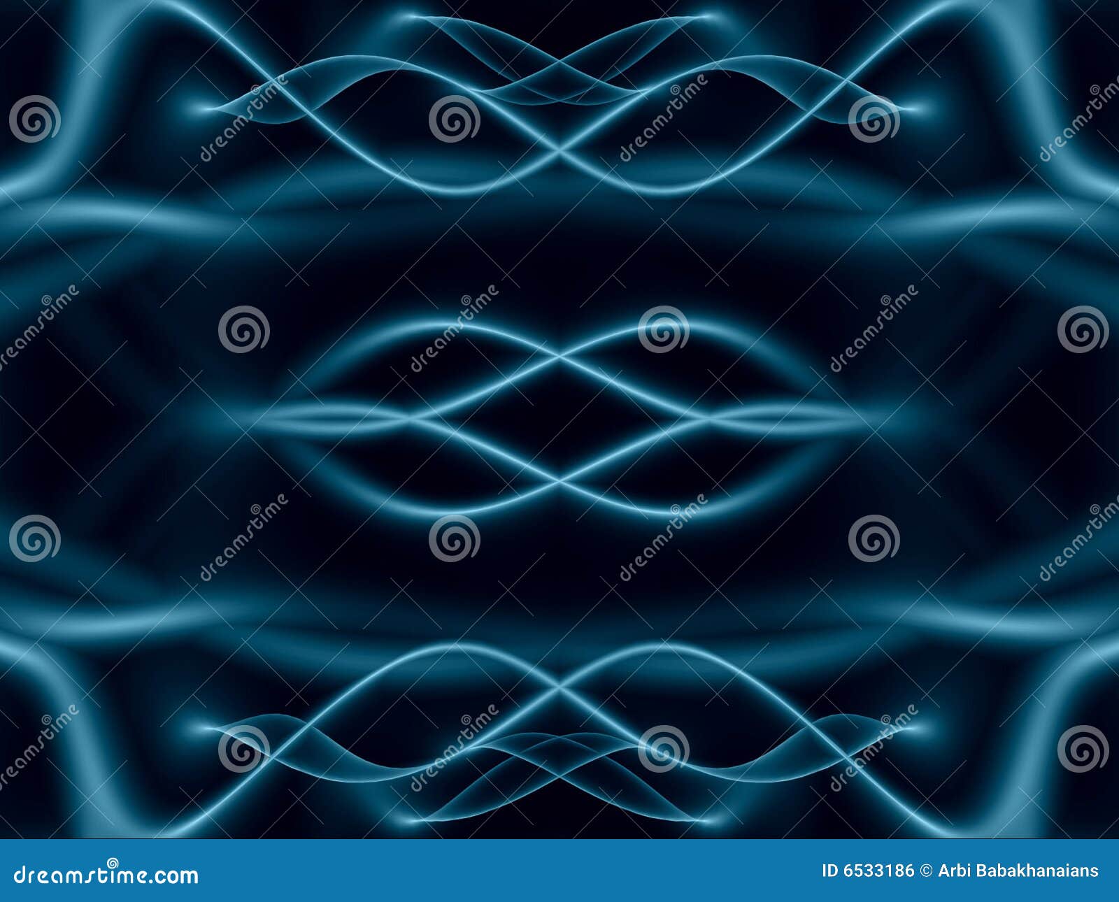 Alien Fantasy Mirrored Waves Picture. Image: 6533186