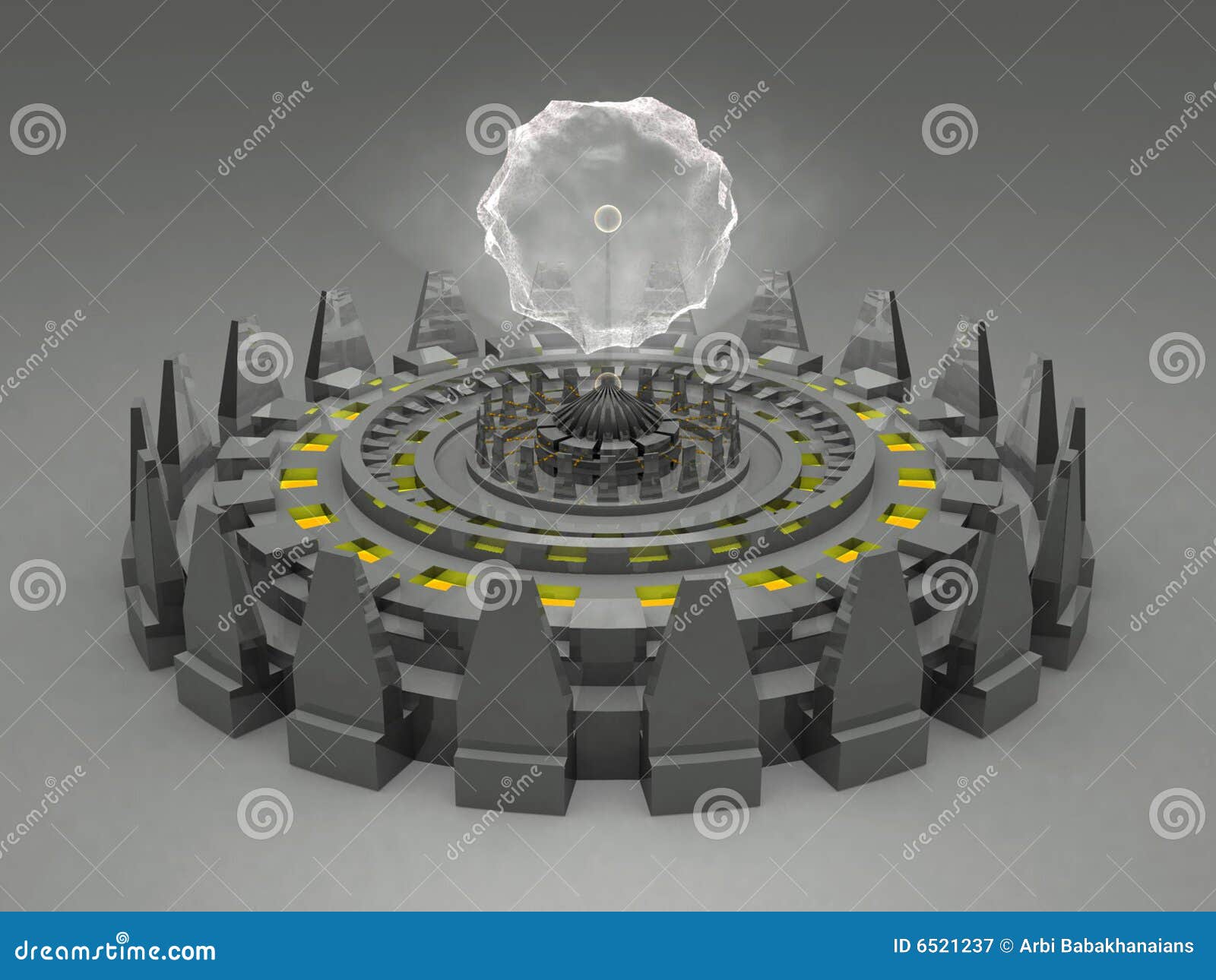 Alien Fantasy Unknown Futuristic Machine Stock Illustration ...