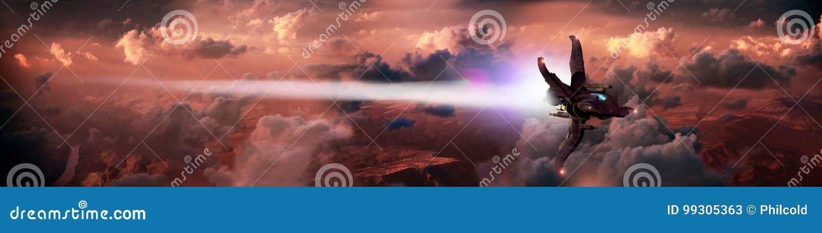 Alien flight stock illustration. Illustration of navigating - 99305363