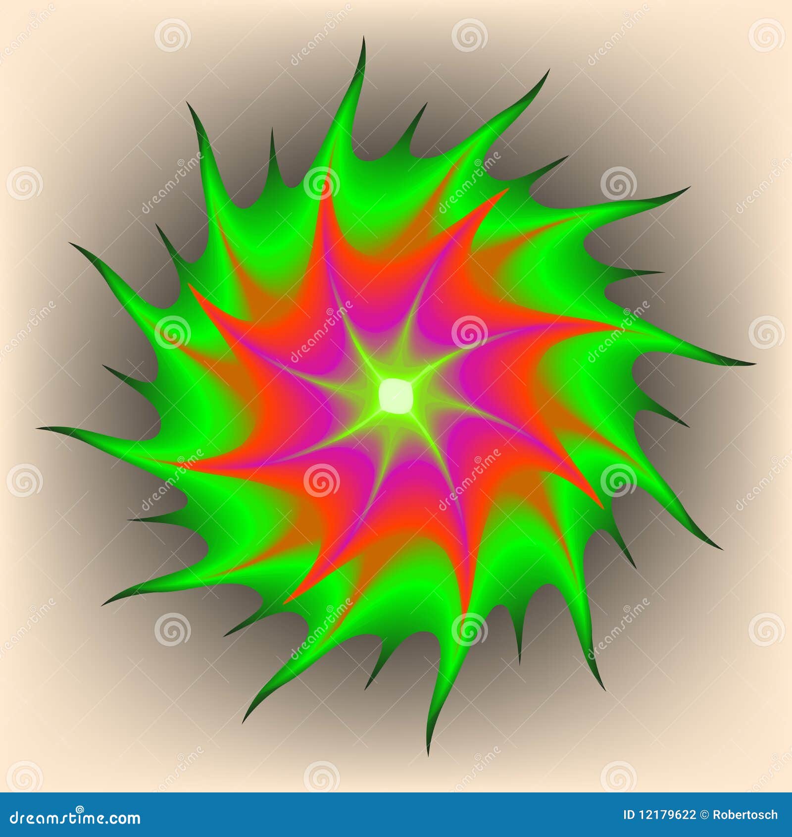 Alien flower stock vector. Illustration of science, space - 12179622