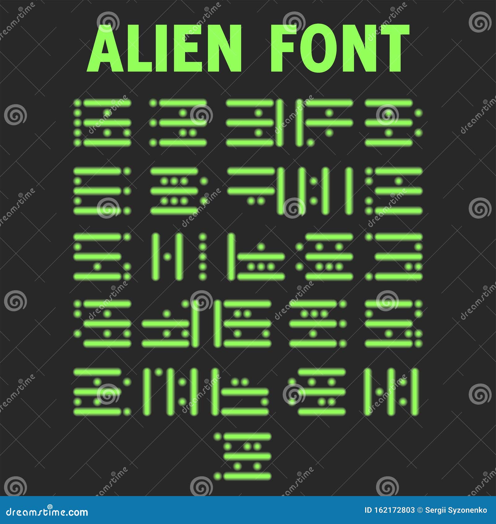 Alien Font. Cyrillic Vector Alphabet | CartoonDealer.com #131585137 Alien Font. Cyrillic Vector Alphabet | CartoonDealer.com #131585137