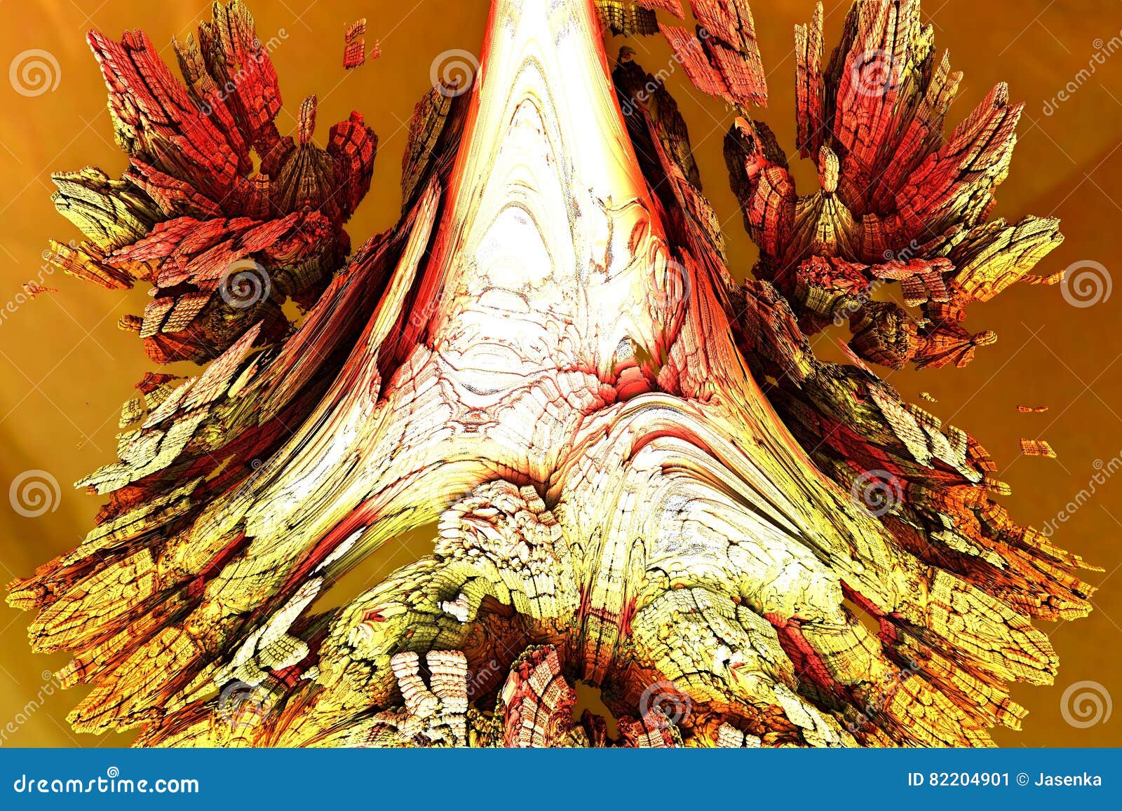 Alien fractal structure stock illustration. Illustration of creation ...