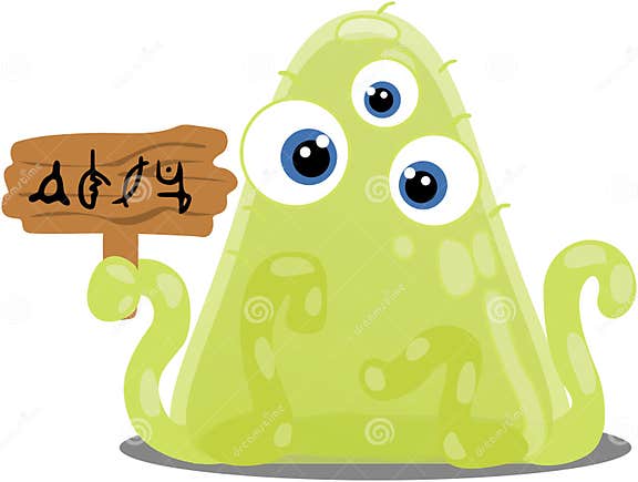 Alien gloop иллюстрация штока. иллюстрации насчитывающей зрачки - 18045680