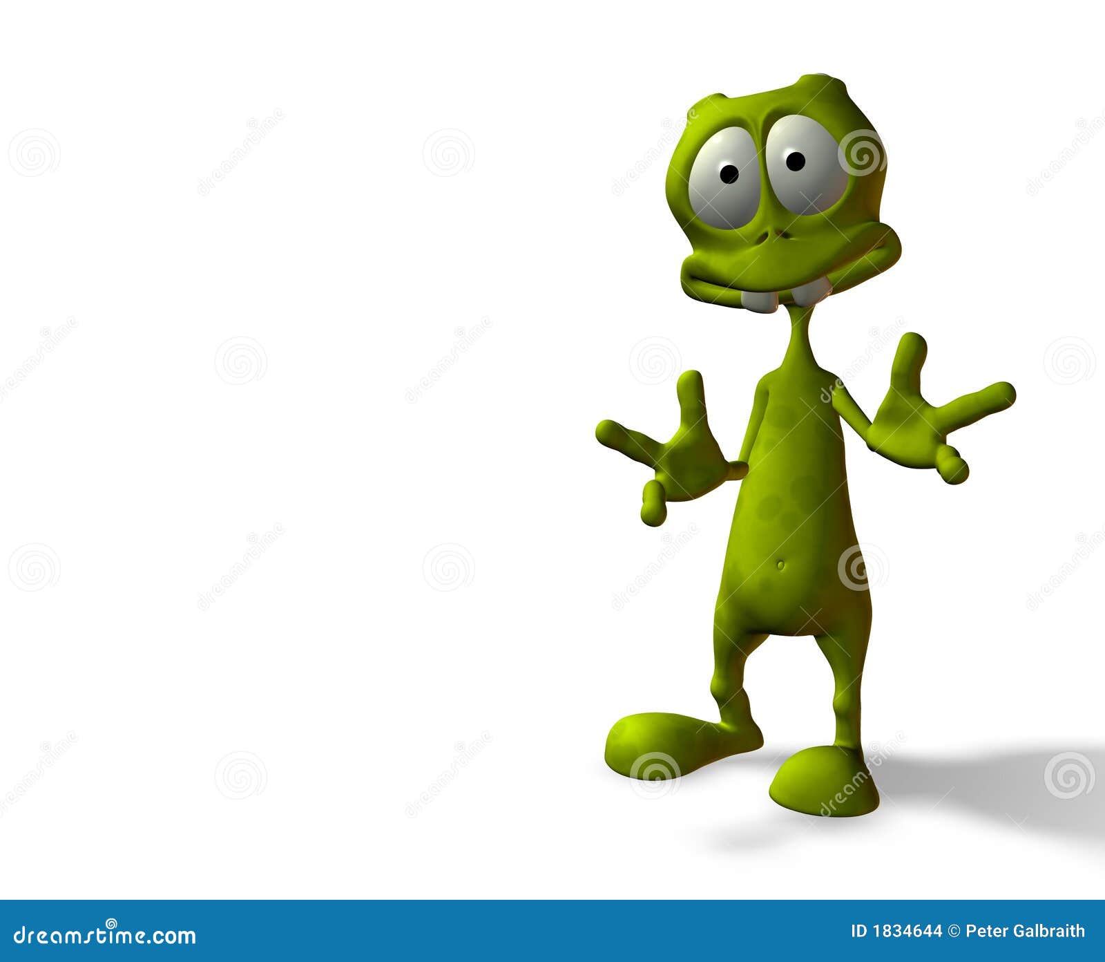 Alien greeting stock illustration. Illustration of smile - 1834644