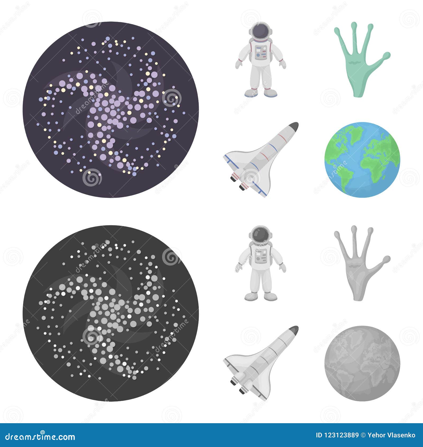 Alien Hand Reaching Out With Earth Planet. UFO Futuristic Concept. 3d ...