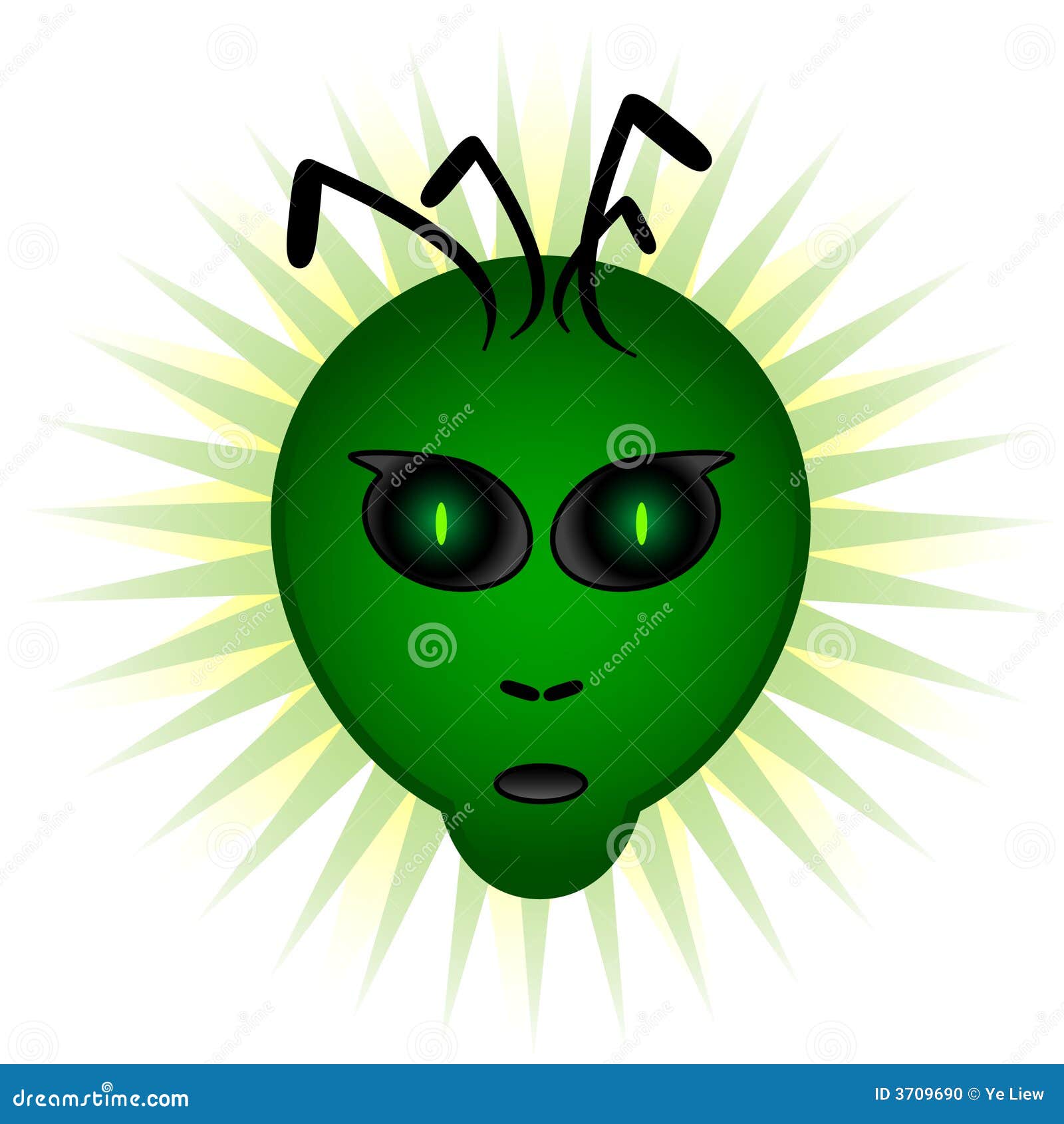 Alien Head Picture. Image: 3709690