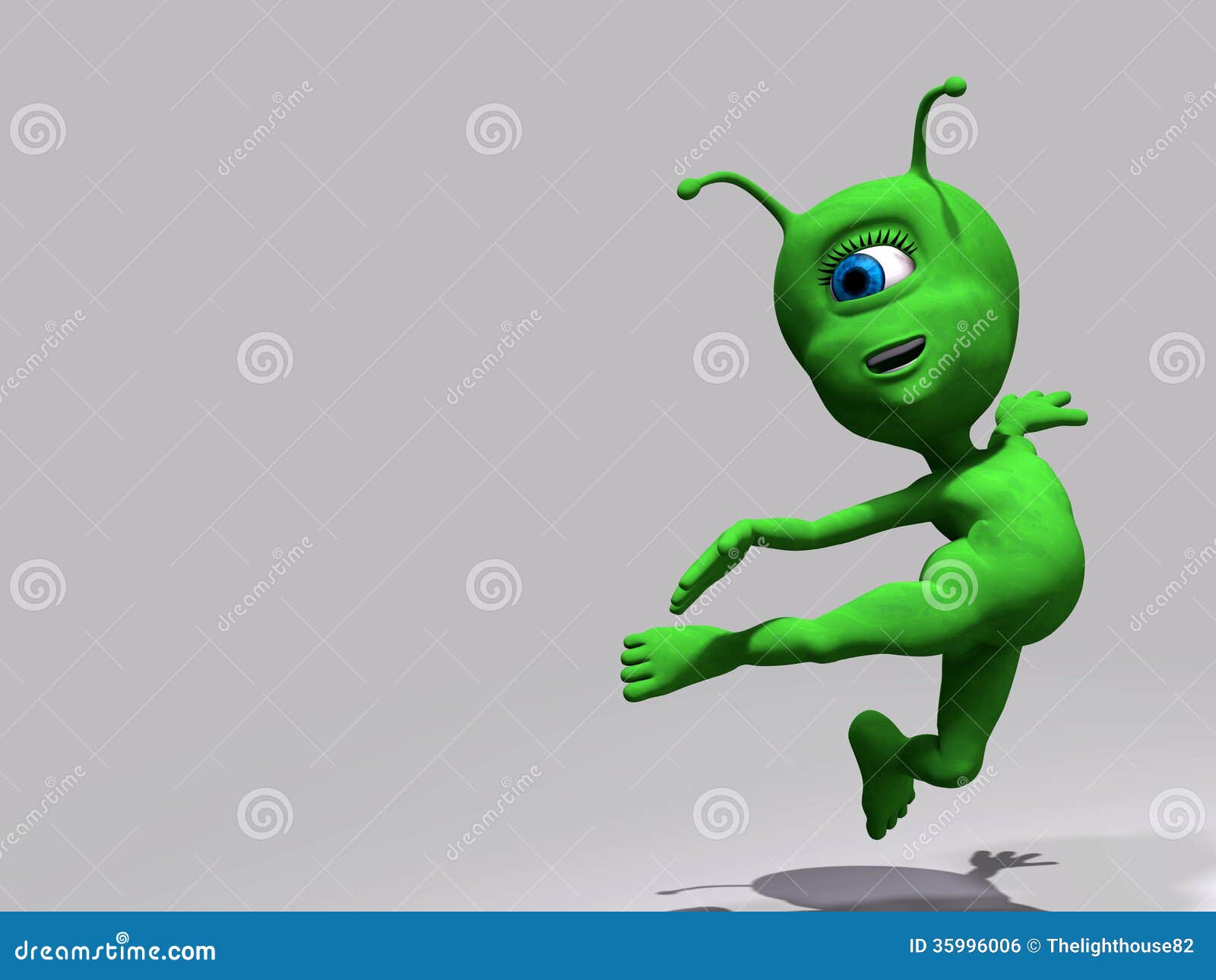 Alien - hit from behind stock illustration. Illustration of advertising ...