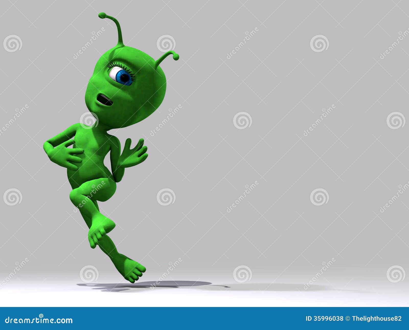Alien - hit from the side stock illustration. Illustration of symbol ...